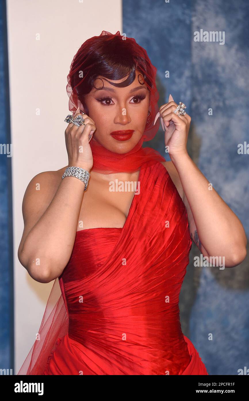 LOS ANGELES - 12 MARS: Cardi B à la vanity Fair Oscar Party 2023 au ...