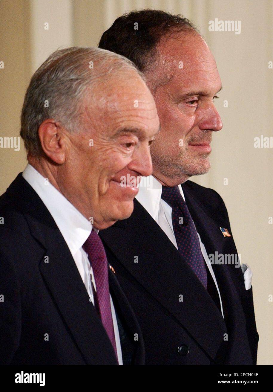 **FILE** Leonard Lauder, left, senior vice president of Estee Lauder ...