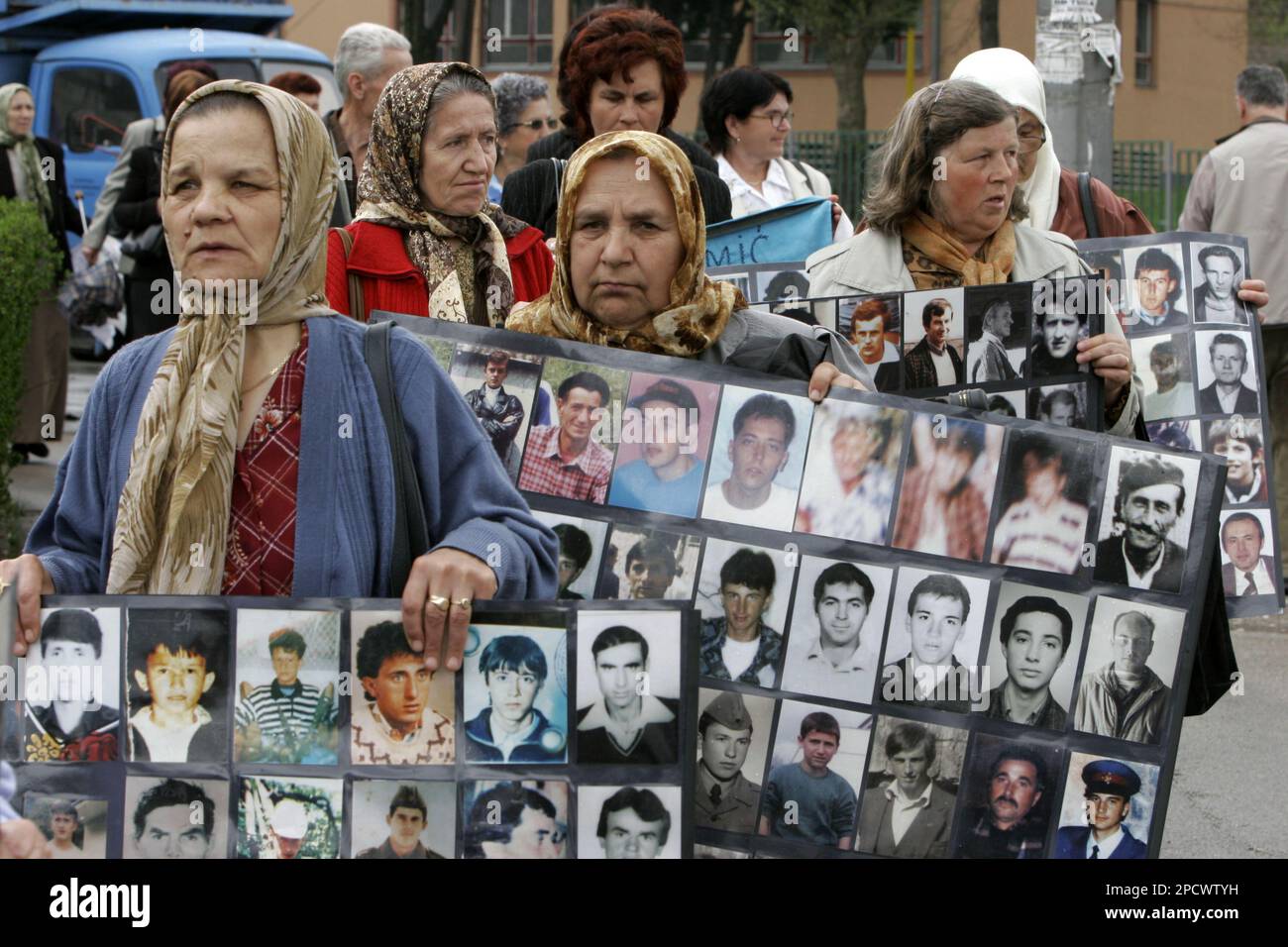 ** ADVANCE FOR Friday, June 30--FILE **Bosnian Muslim women and ...