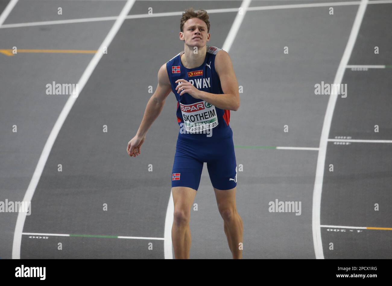 Sander SKOTHEIM de Norvège 1000m hommes Heptathlon pendant les Championnats européens d ...