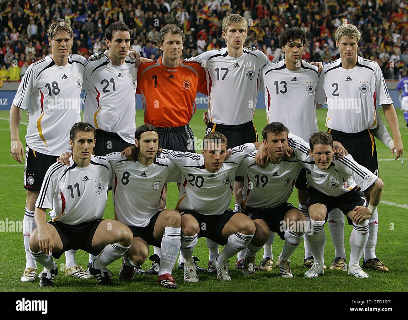 Germany's national soccer team poses for a photo prior to a friendly ...