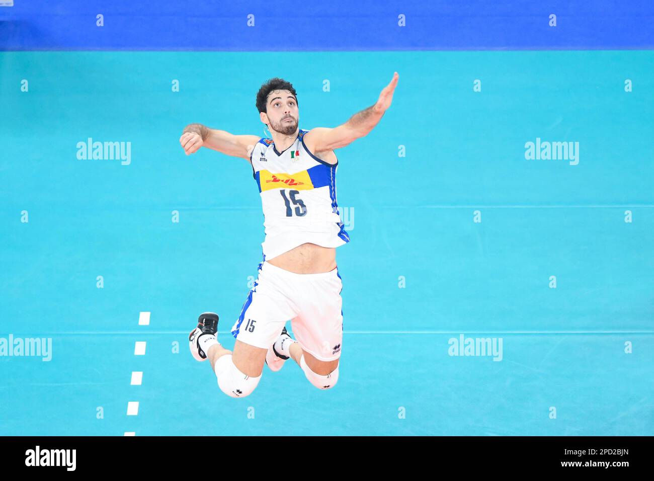 Daniele Lavia (Italie). Championnat du monde de volley 2022. Quarts de ...