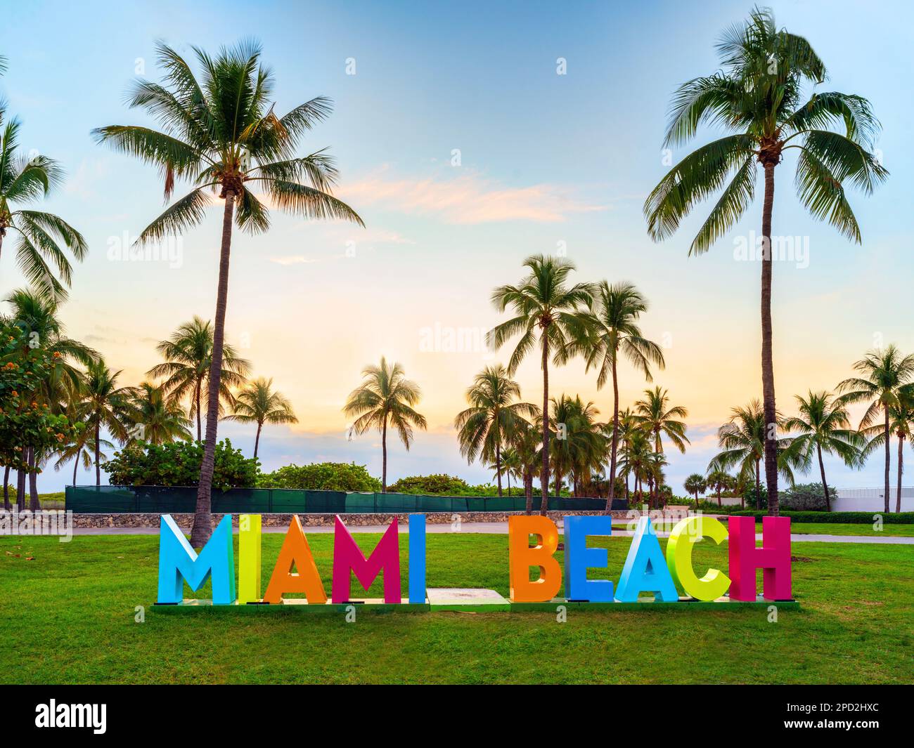 Panneau Miami Beach, Sunrise, South Beach, Ocean Drive, Floridas East ...