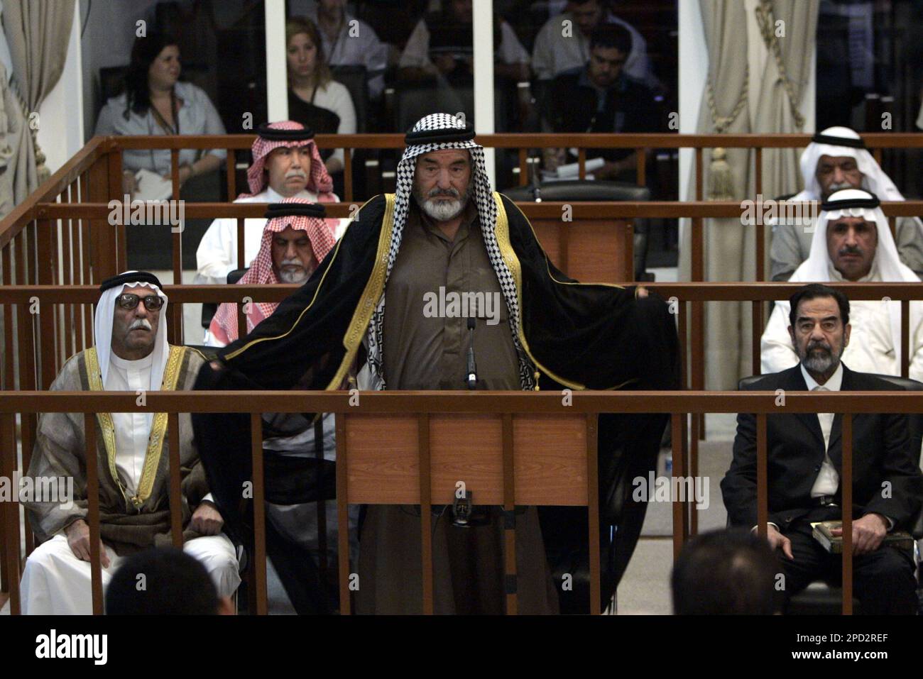 (1st row L to R) Mohammed Azzawi, Abdullah Kazim al-Ruwayyid, standing ...