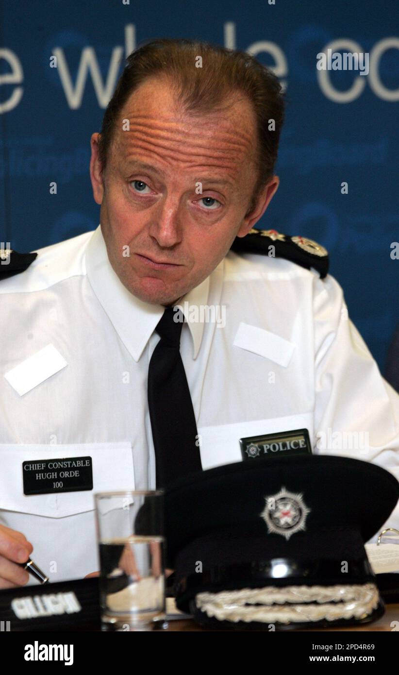 Chief Constable of the Police Service of Northern Ireland Hugh Orde ...