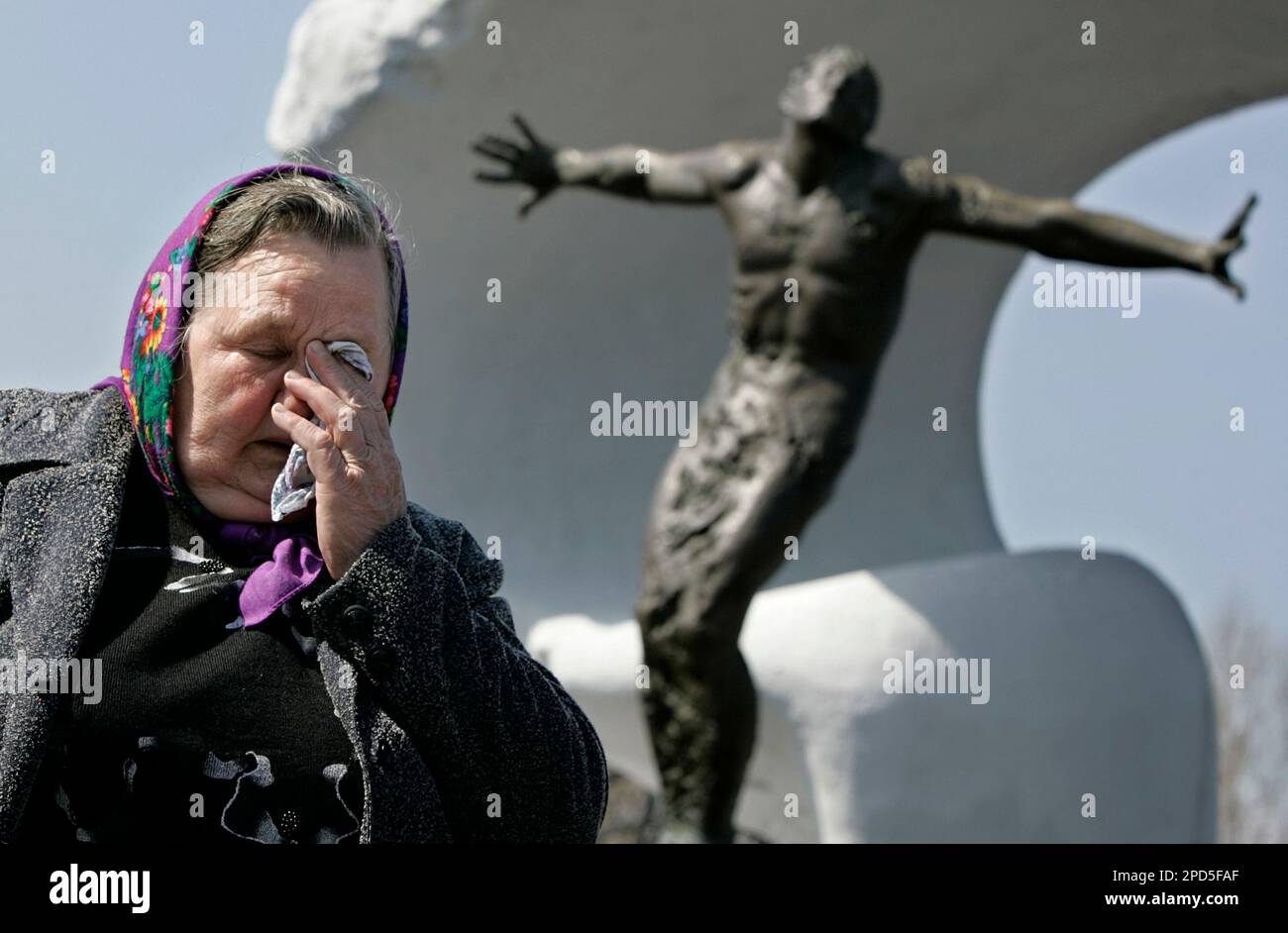 Mother of firefighter Vasily Ignatenko, whose crew was the first to fight the fire at the ...