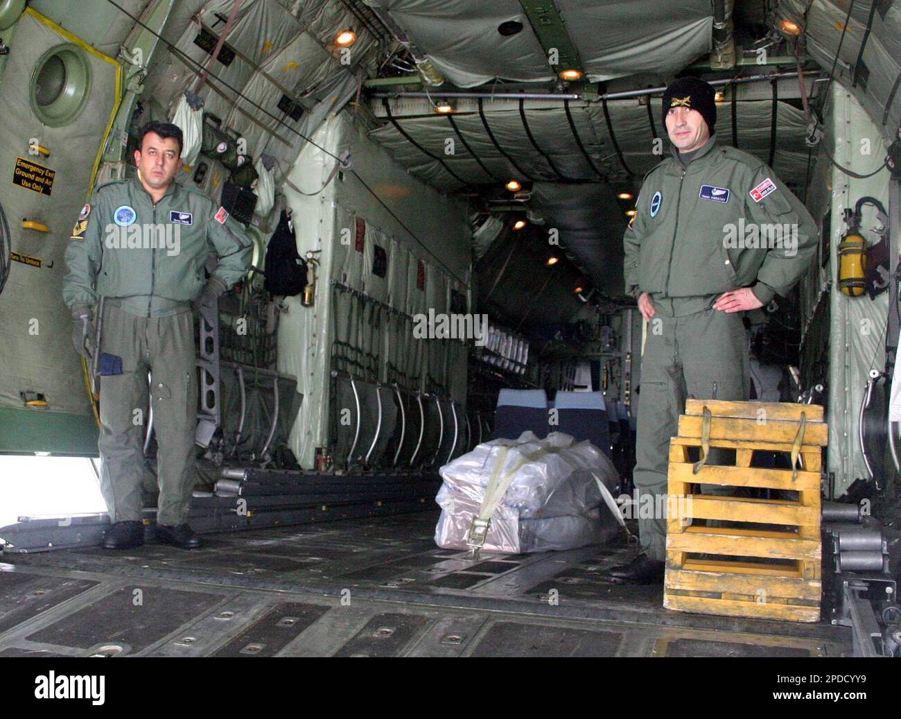 Turkish Air Force pilots with the coffin of the Italian Roman Catholic ...