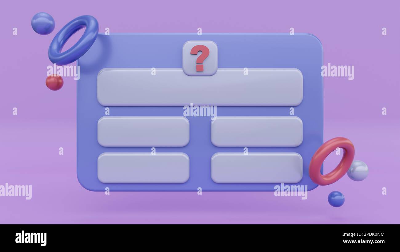 Arrière-plan des questions du jeu de quiz. Modèle de réponse, de test ...