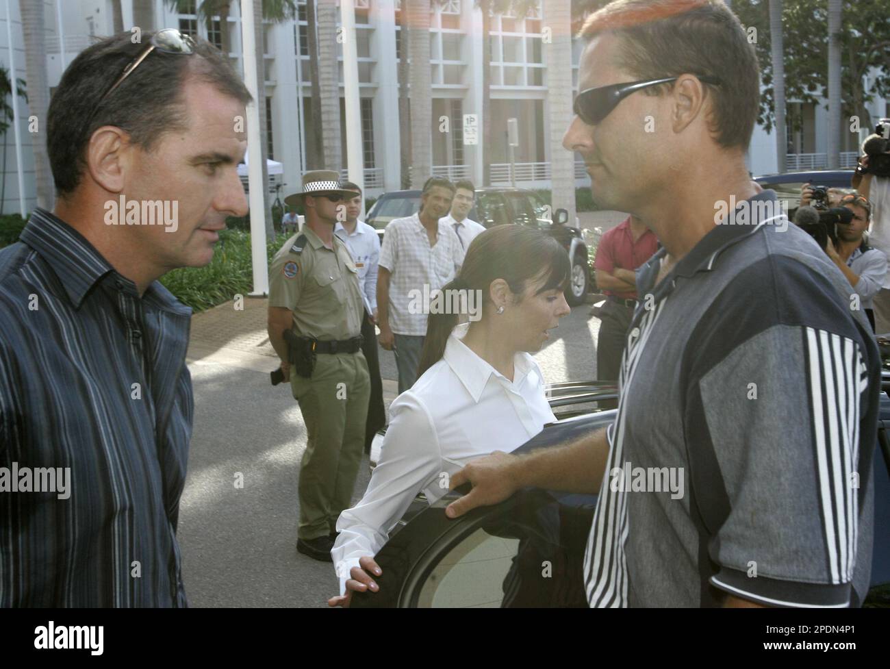 Joanne Lees, center, former girlfriend of missing British backpacker ...