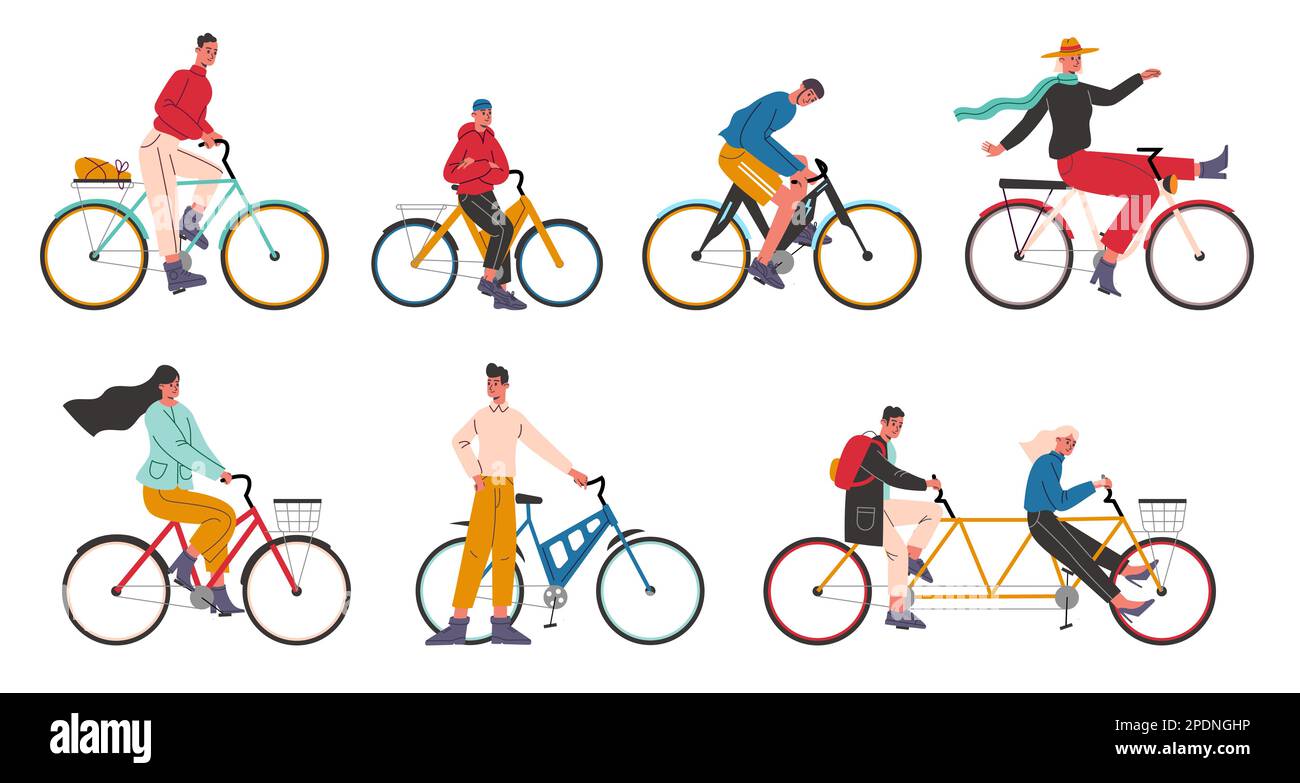 Cycles cyclistes cycliste cyclistes Banque d'images détourées - Alamy