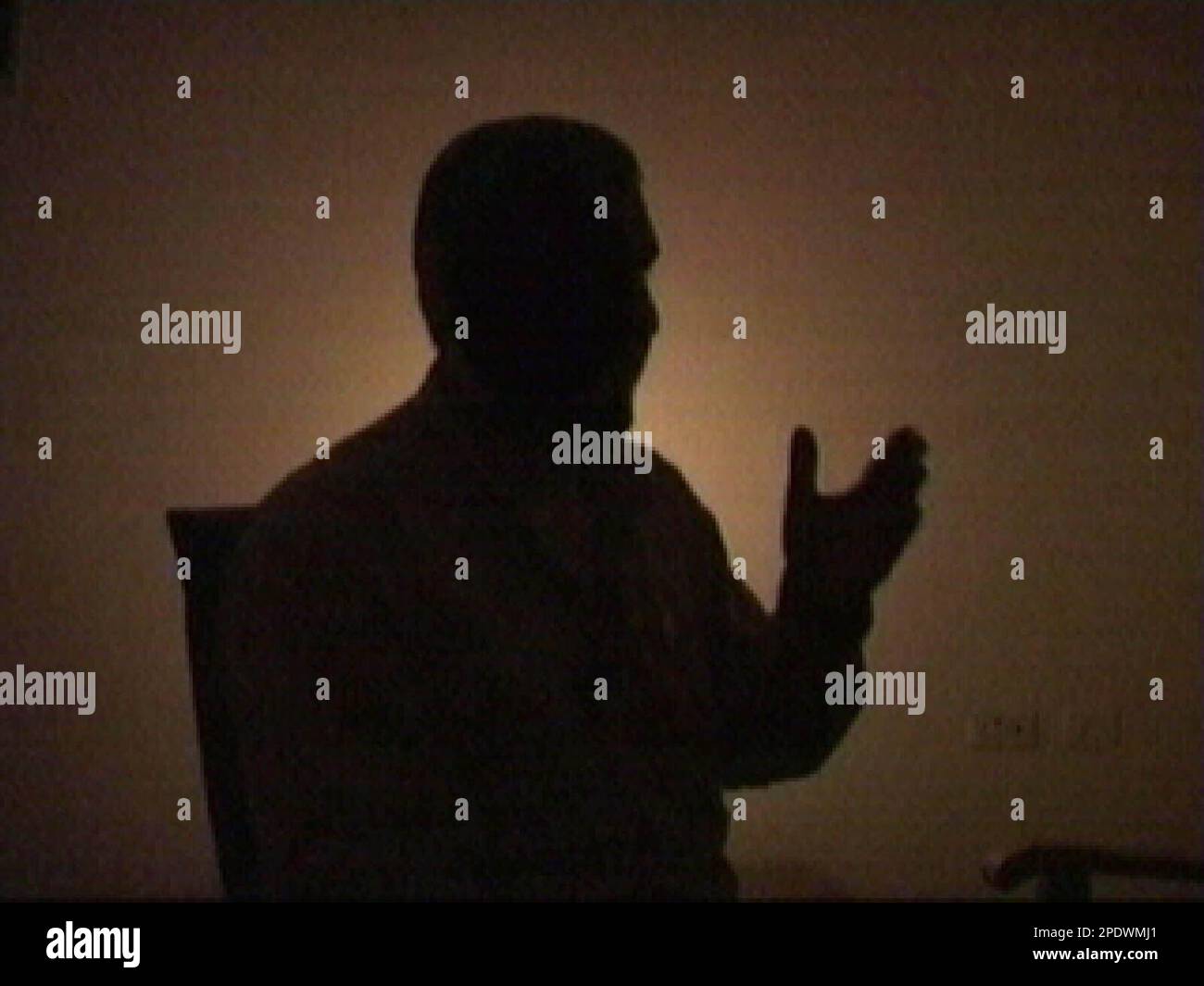 In this file image made by video and released by the militant group ...
