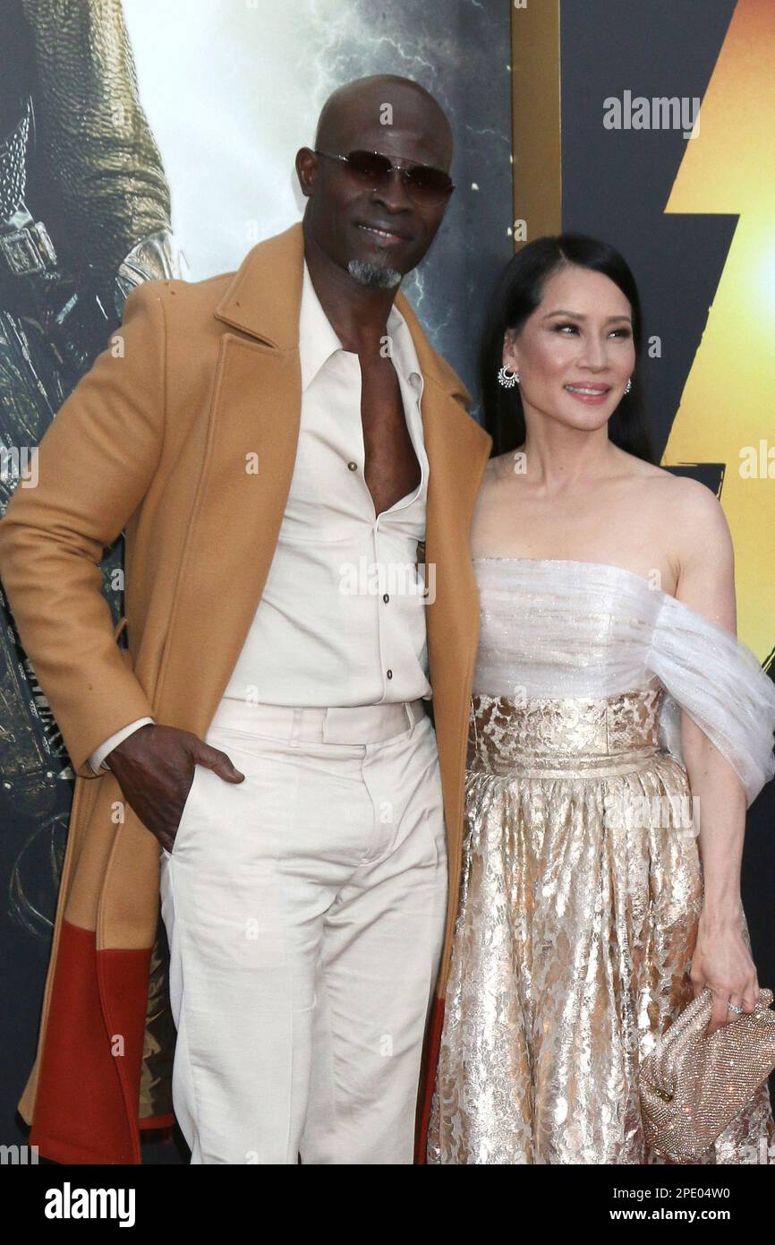 LOS ANGELES - 14 MARS : Djimon Hounsou, Lucy Liu au Shazam! Fureur des ...