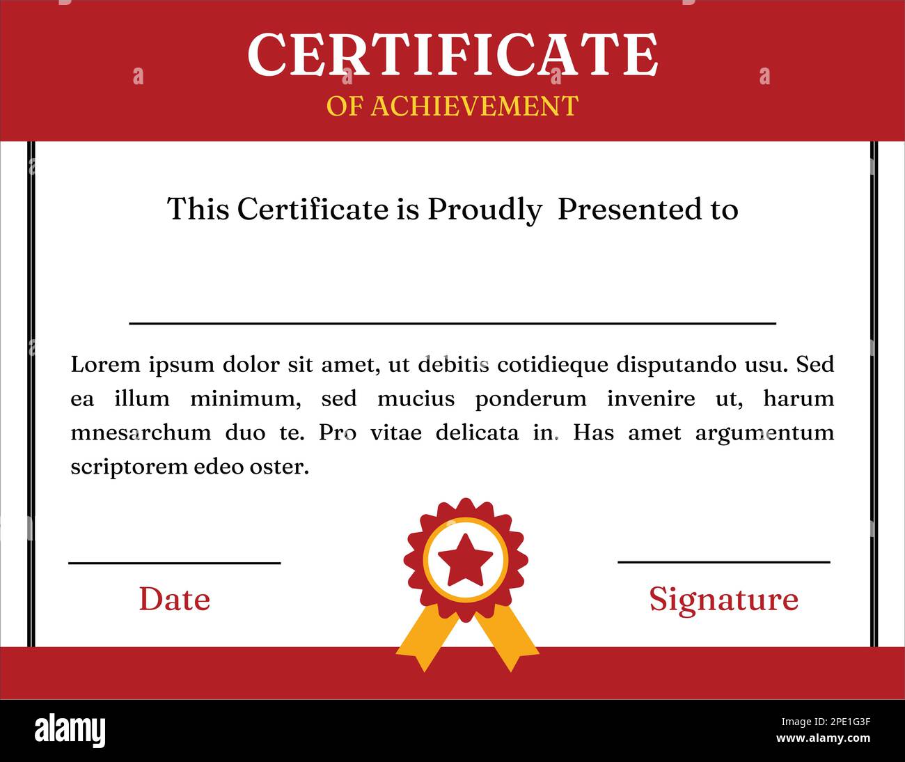 Certificate of appreciation Banque d'images vectorielles - Page 2 - Alamy