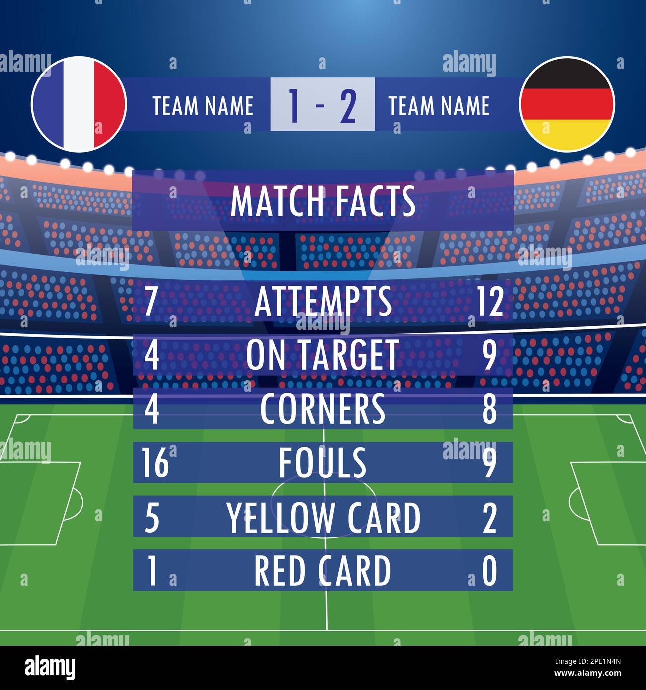 Infografia de futbol Banque de photographies et d’images à haute ...