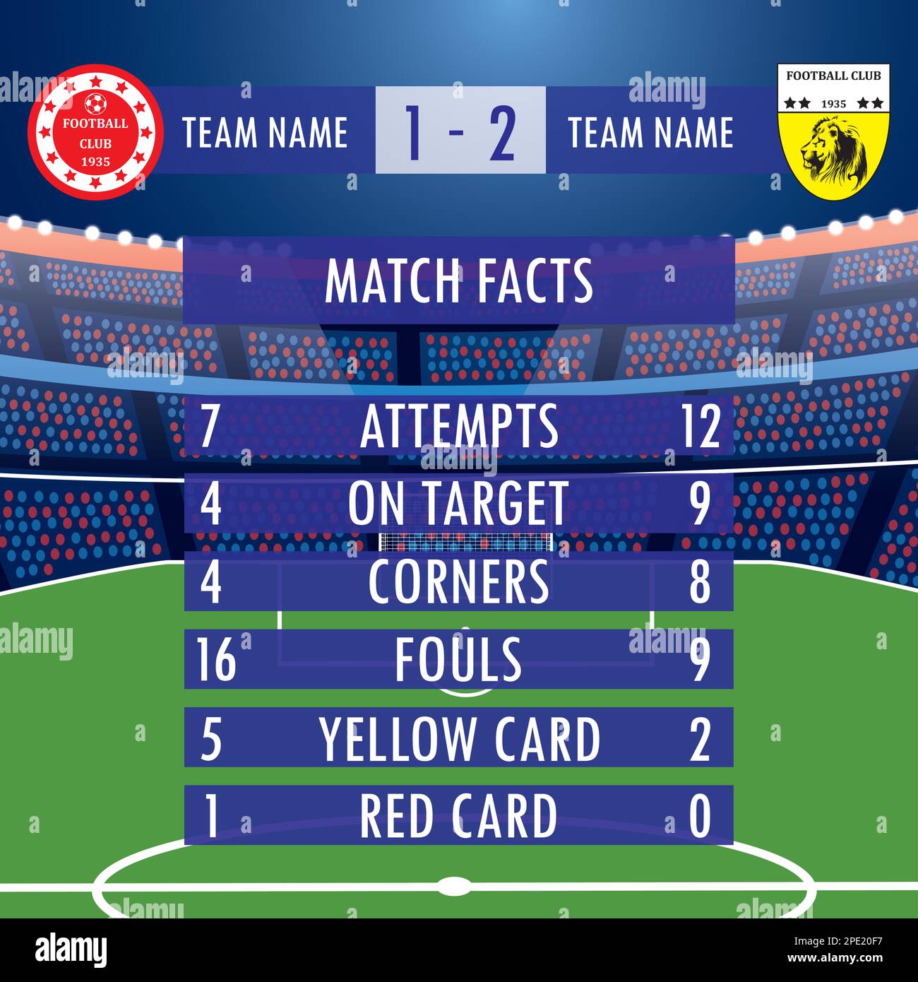Infografia de futbol Banque de photographies et d’images à haute ...