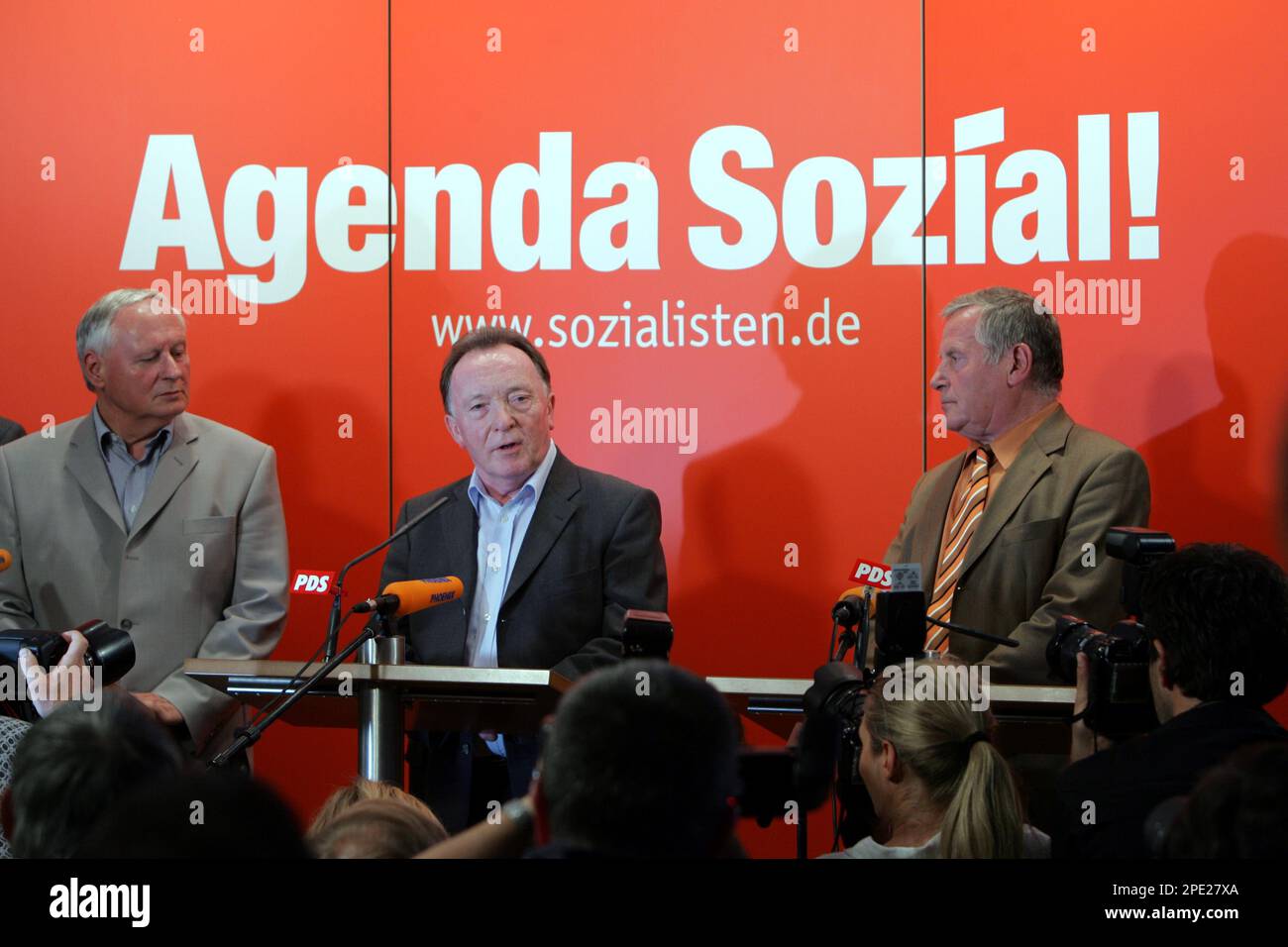 Der designierte Spitzenkandidat der WASG (Wahlalternative Arbeit und ...