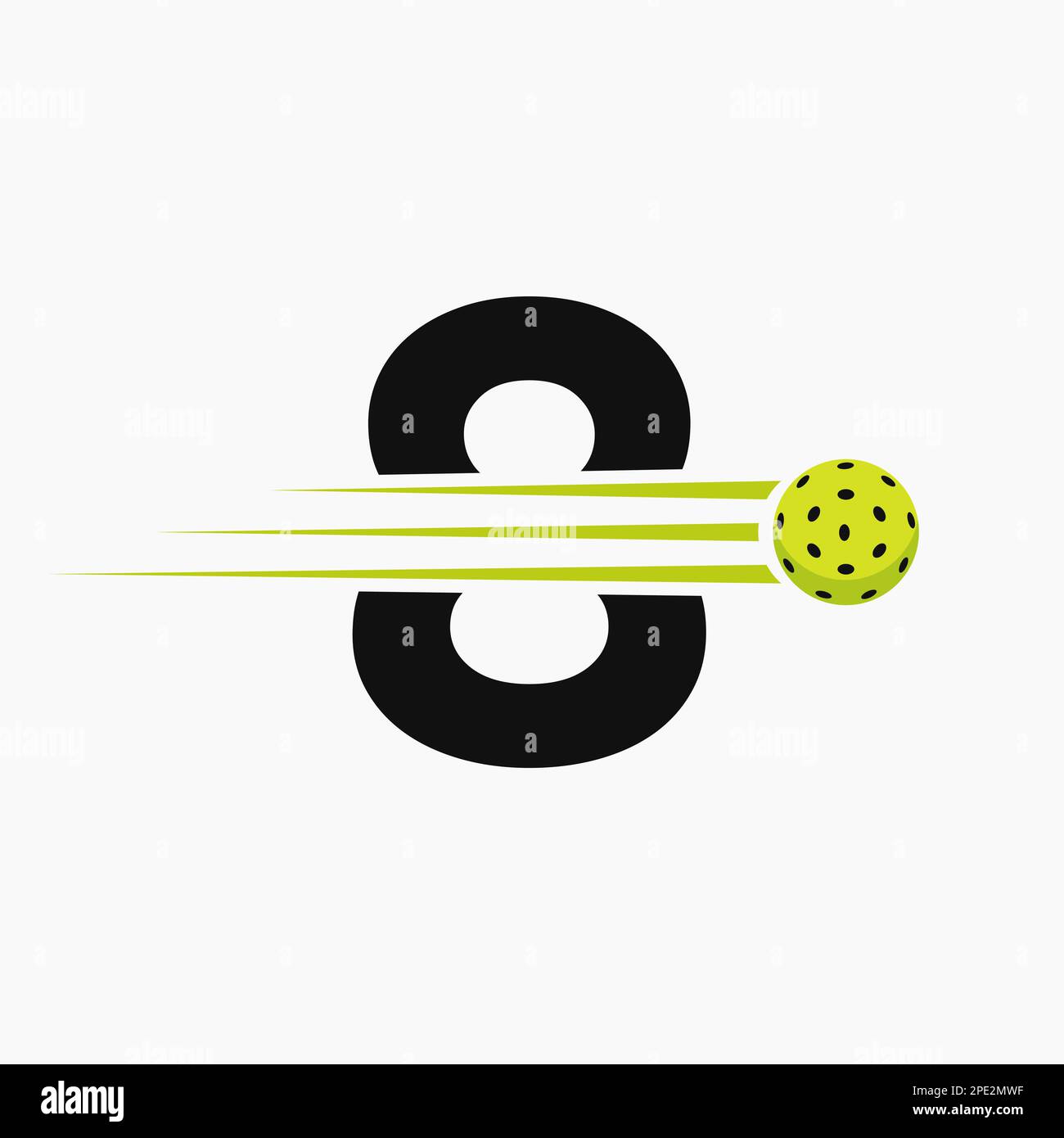 Lettre 8 symbole du logo de la boule de sélection. Modèle vectoriel de ...