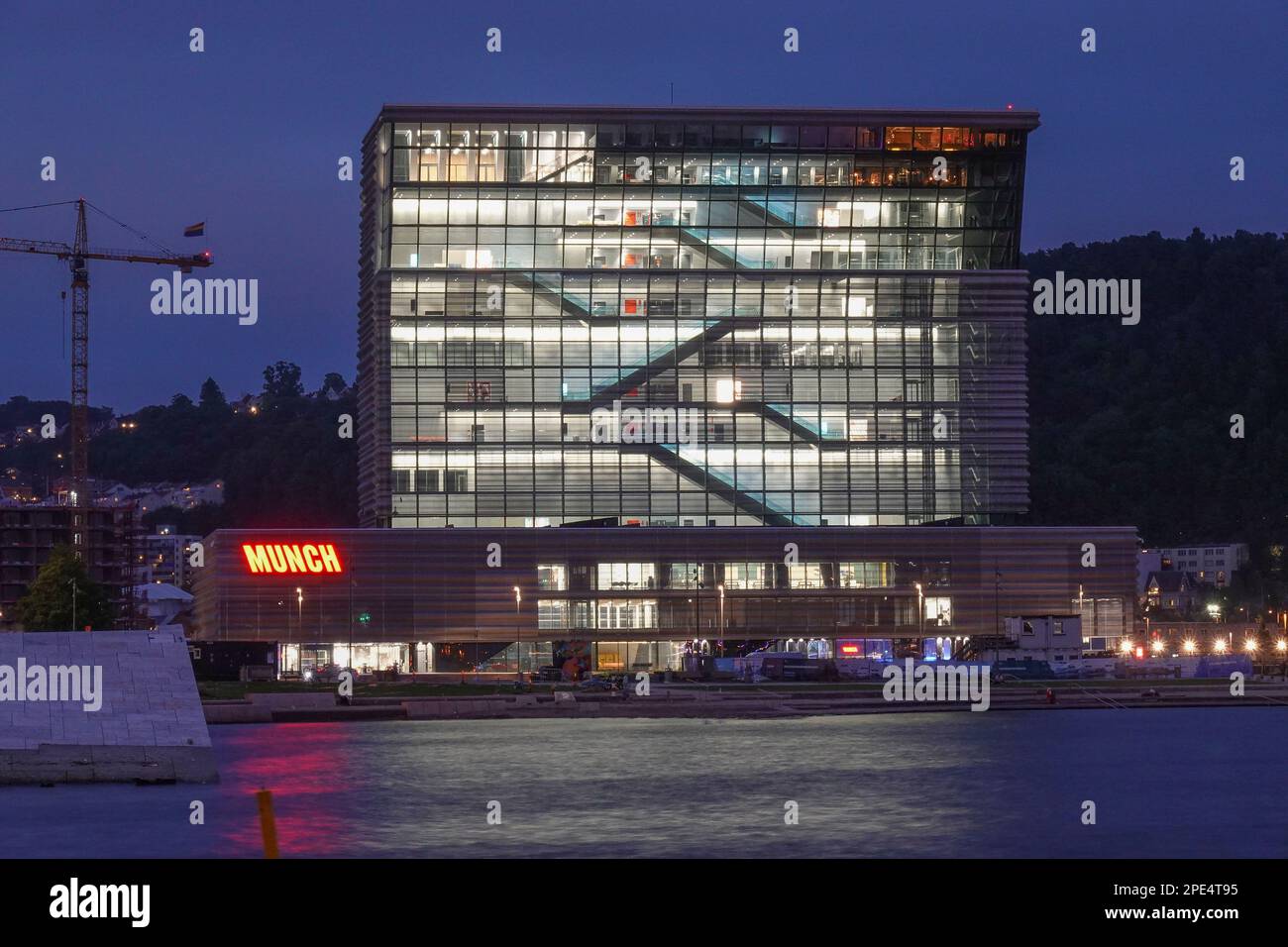 Norvège, Oslo, Munchmuseet - dans le quartier de Bjorvika, au bord de ...