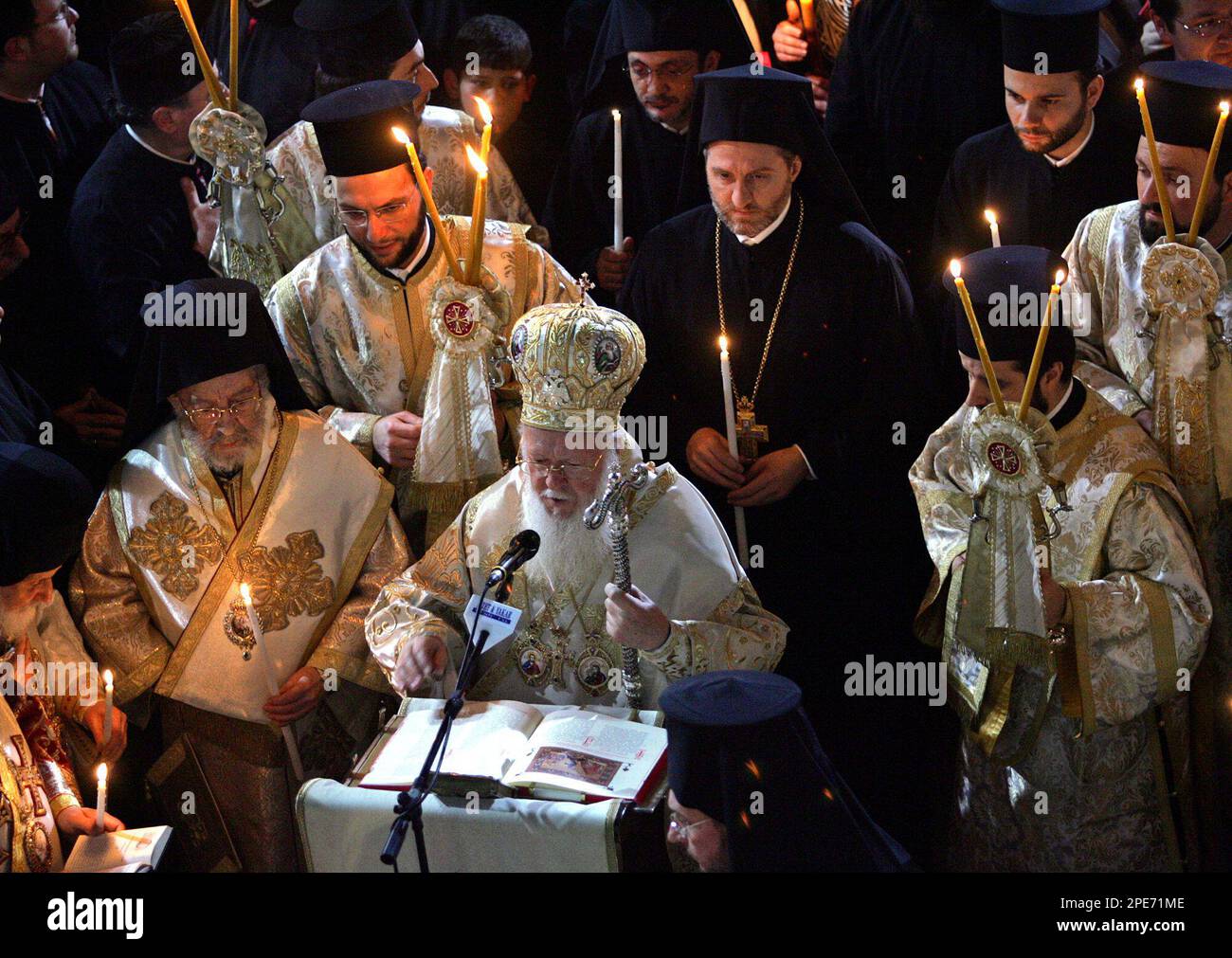 Ecumenical Patriarch Bartholomew I, the spiritual leader of the world's Orthodox Christians ...