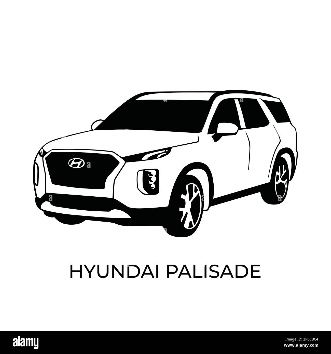 Palissade hyundai Banque d'images vectorielles - Alamy