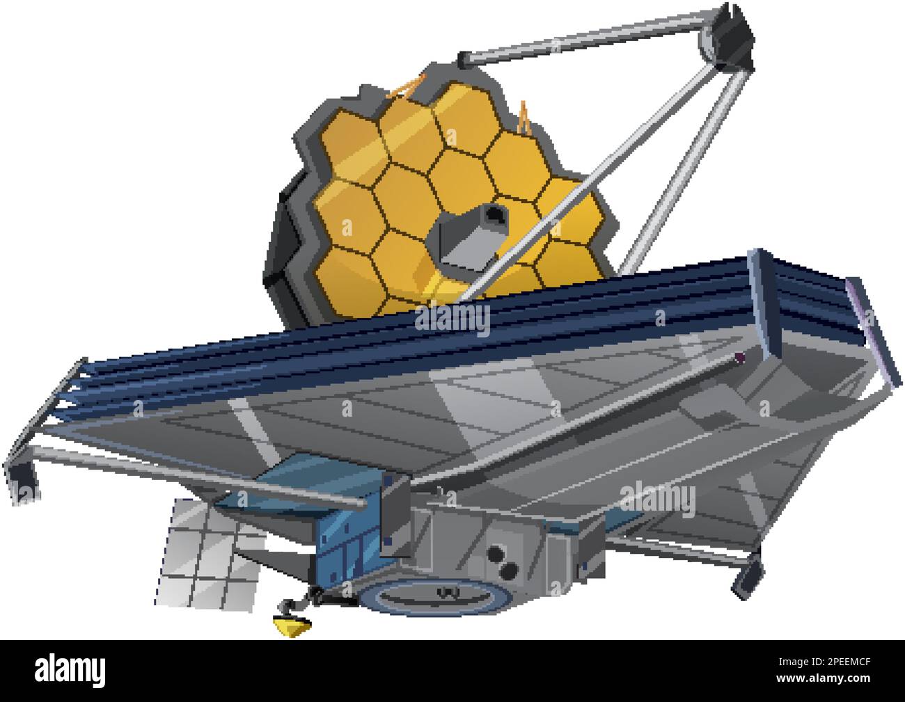 Télescope spatial james webb jwst Banque d'images vectorielles - Alamy