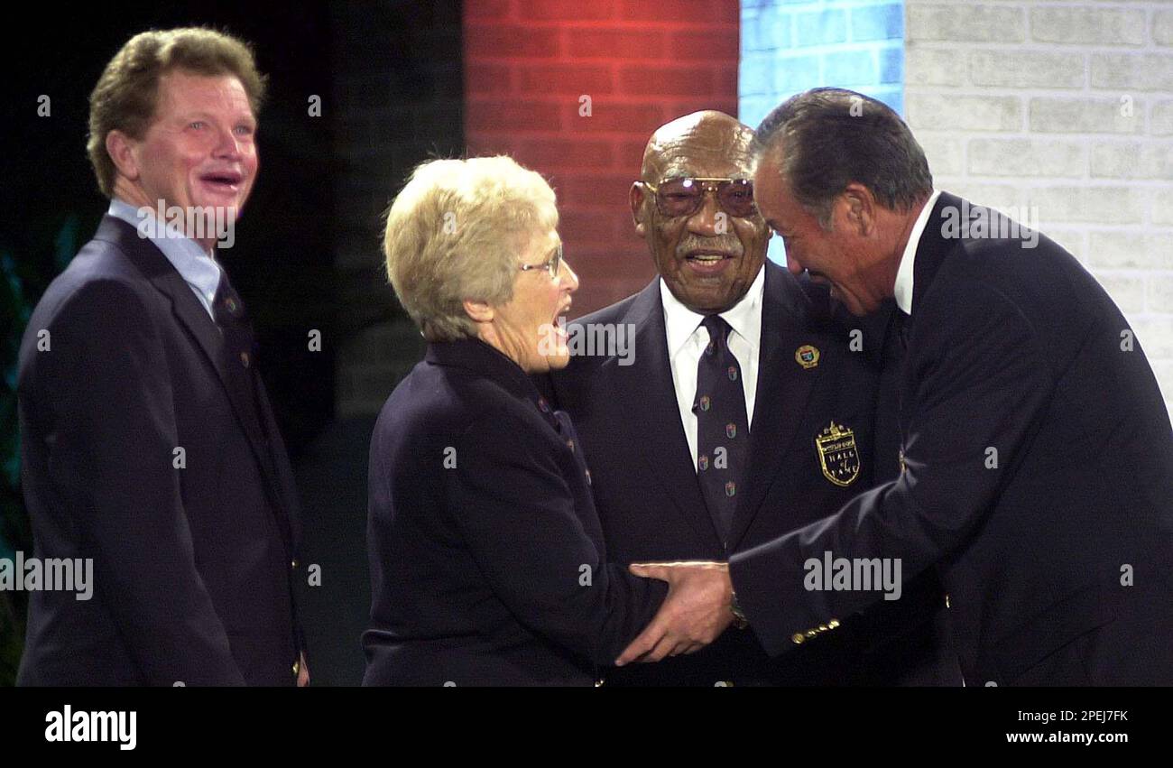 From left, new World Golf Hall of Fame inductees Tom Kite, Marlene ...