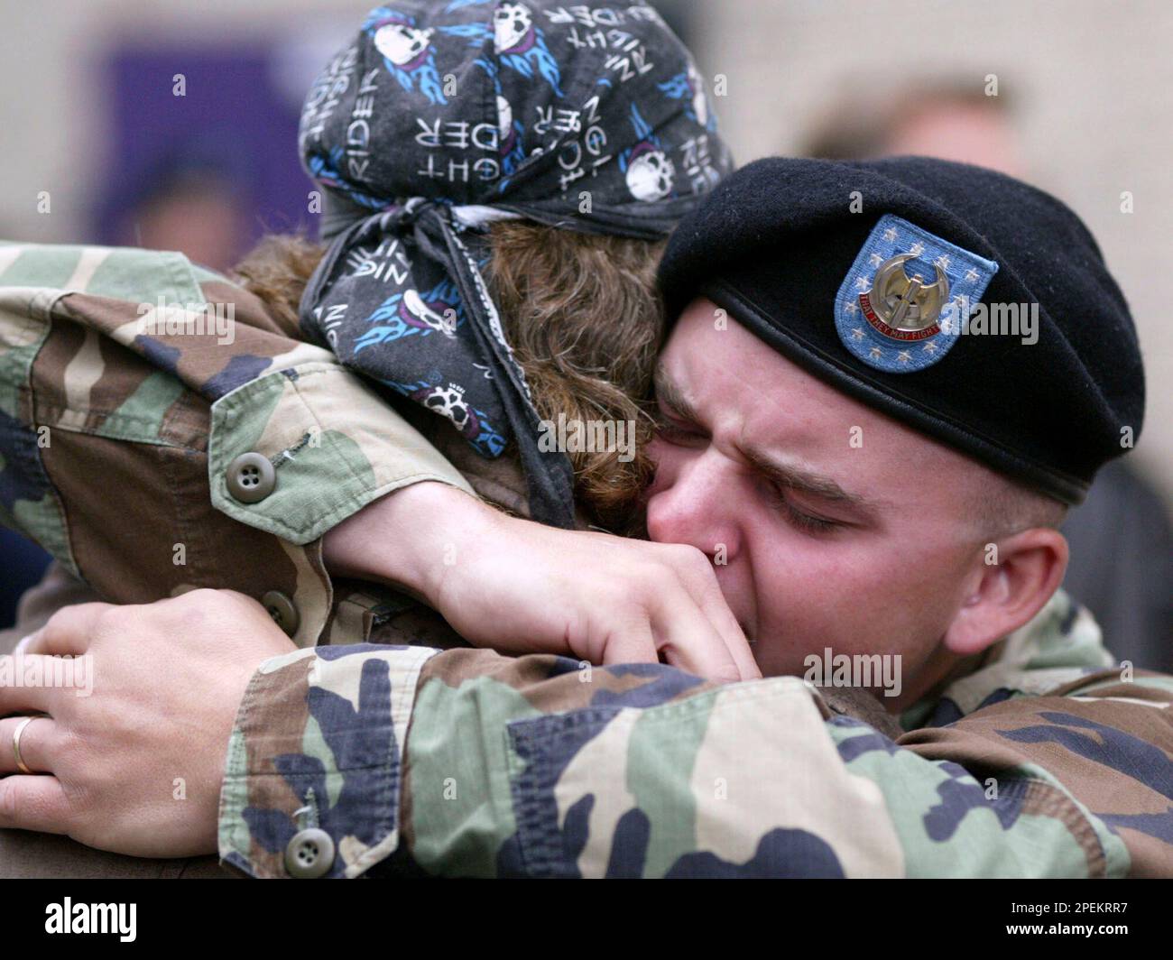Spc. Howard Snook, right, of Winfield, Iowa, a member of Alpha Company ...