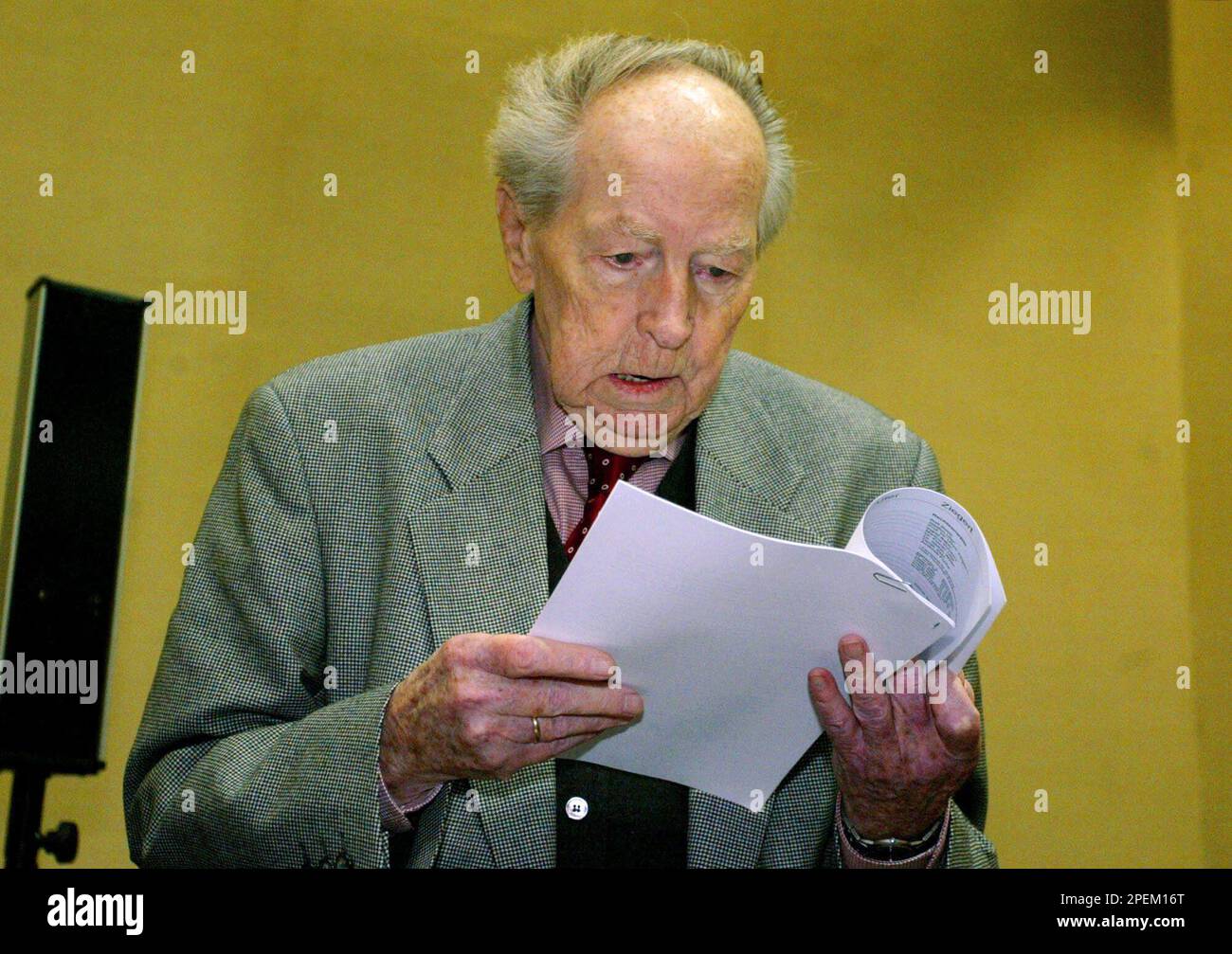 Der 86 Jahre alte Ladislav Niznanksky, geborener Slowake mit deutscher ...