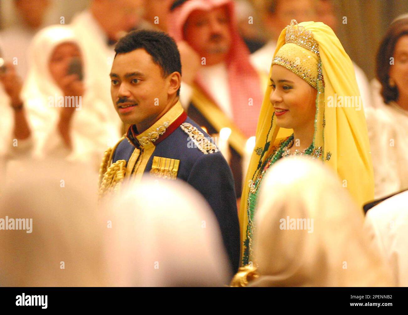 Crown Prince Al-Muhtadee Billah Bolkiah and his wife Princess Sarah ...