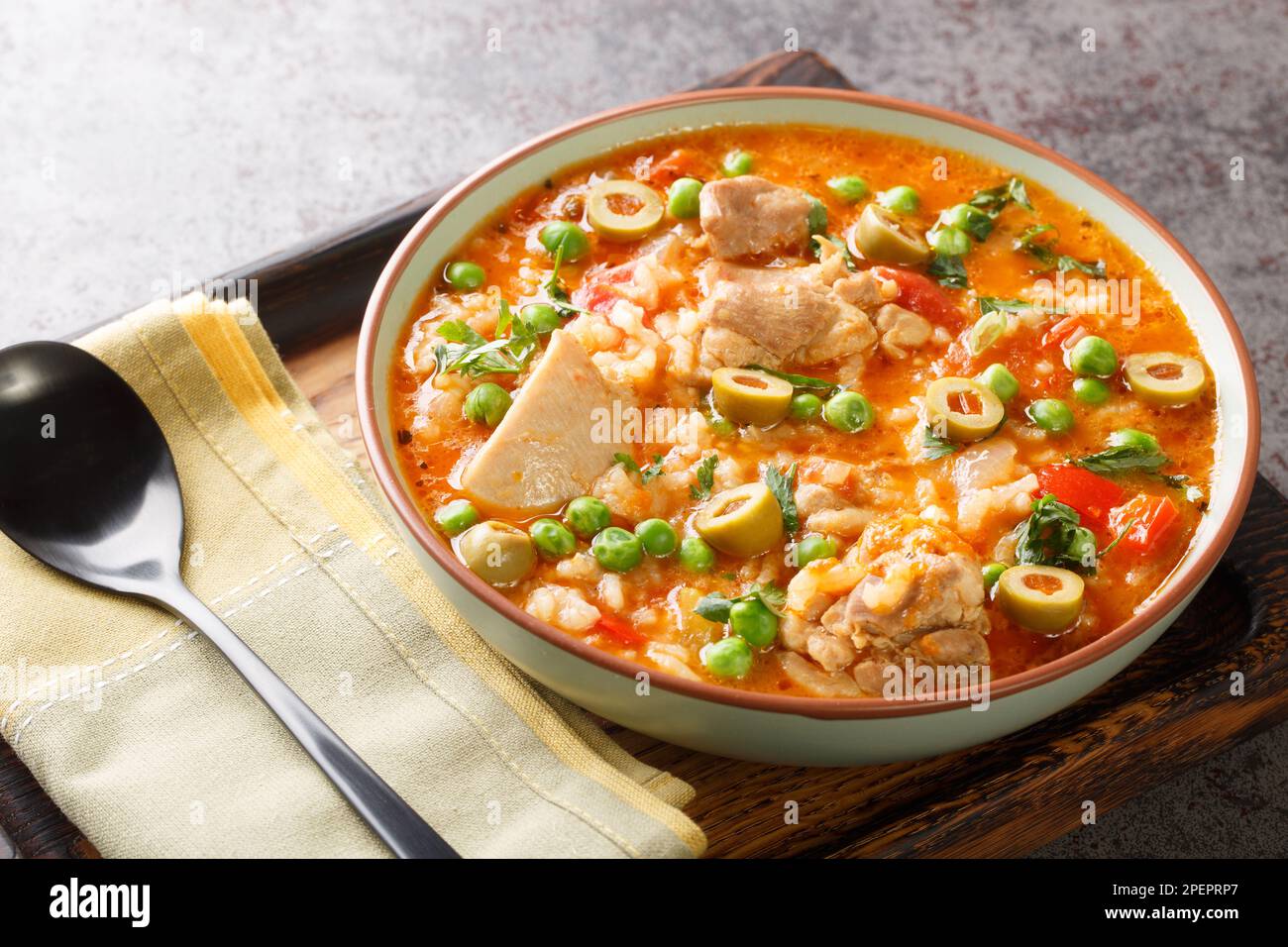 Asopao de Pollo ce plat de poulet et de riz portoricain réconfortant ...