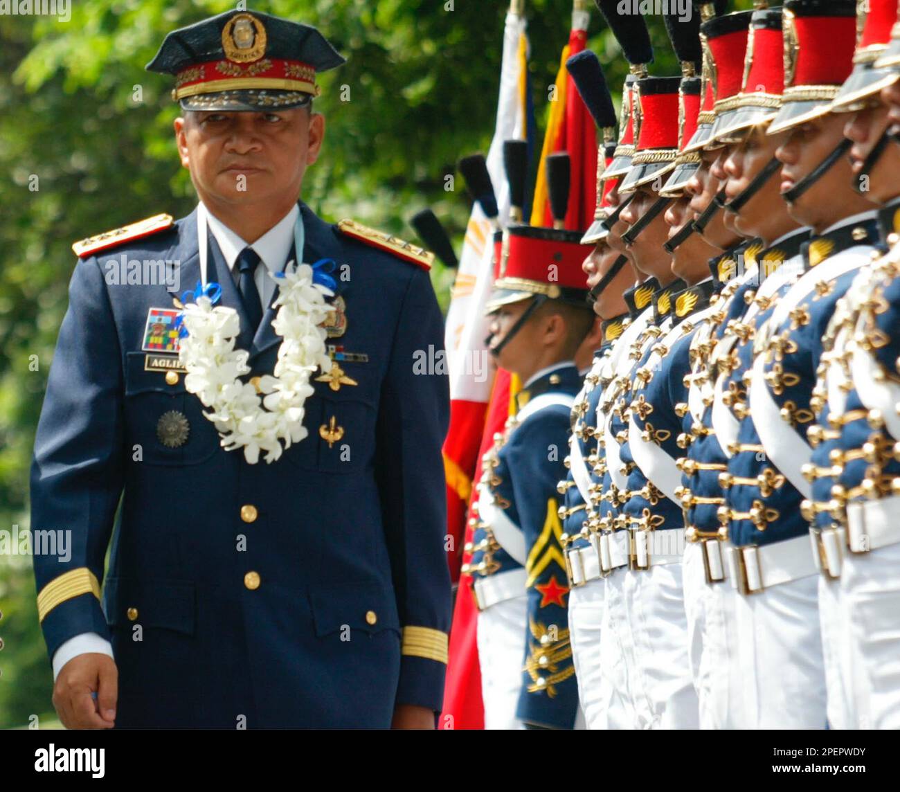 New Philippine National Police Chief Gen. Edgar Aglipay reviews cadets ...