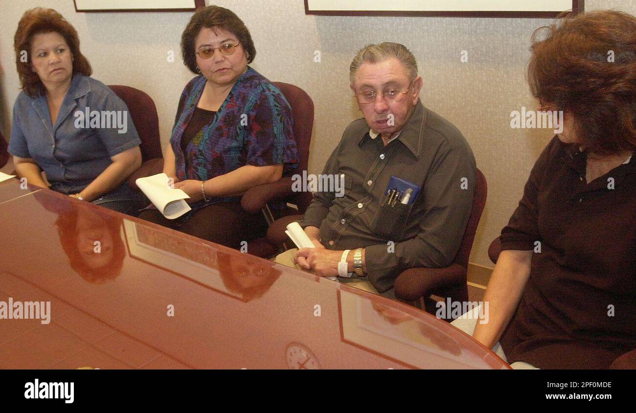 Rose Lopez, Ruby Bustamante's aunt, from left, Carol Morin, Bill Cooney ...