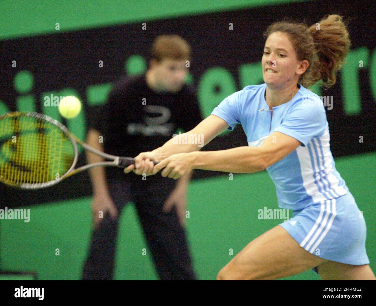 Patty Schnyder aus der Schweiz in ihrem Viertelfinal-Match gegen Kim ...