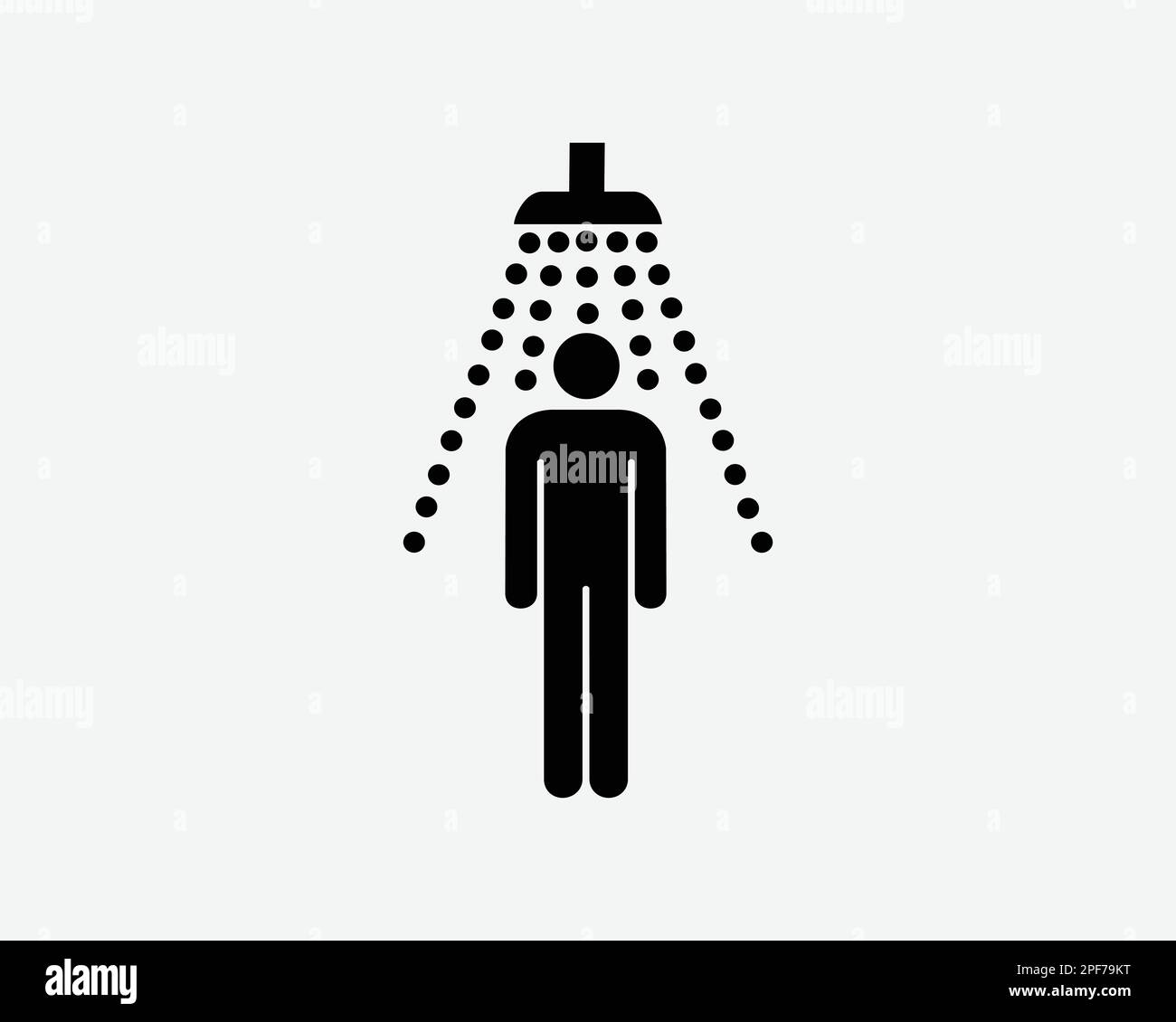 Personne se doucher Banque d'images noir et blanc - Alamy