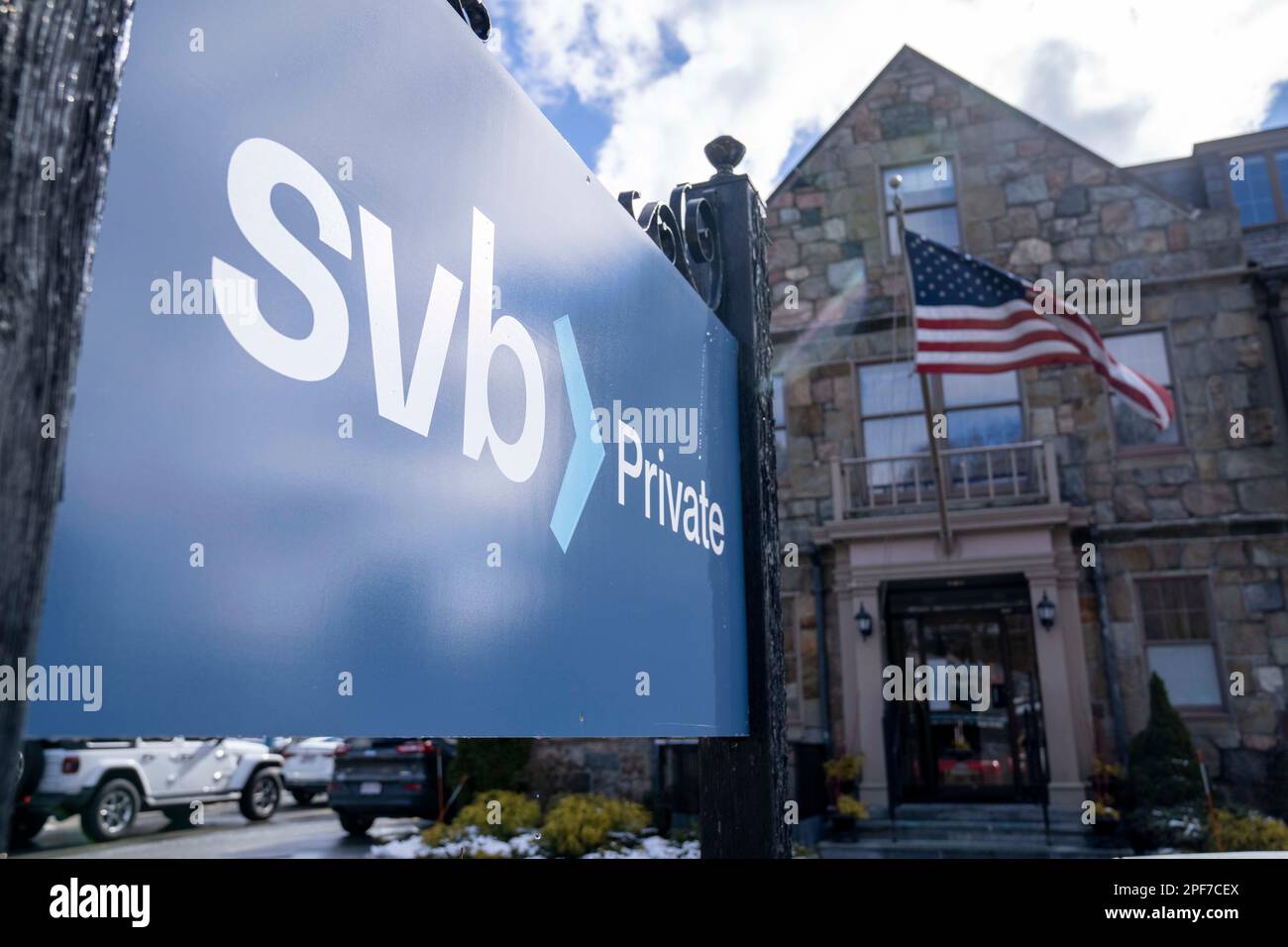 Wellesley, Massachusetts, États-Unis. 15th mars 2023. Un panneau ...