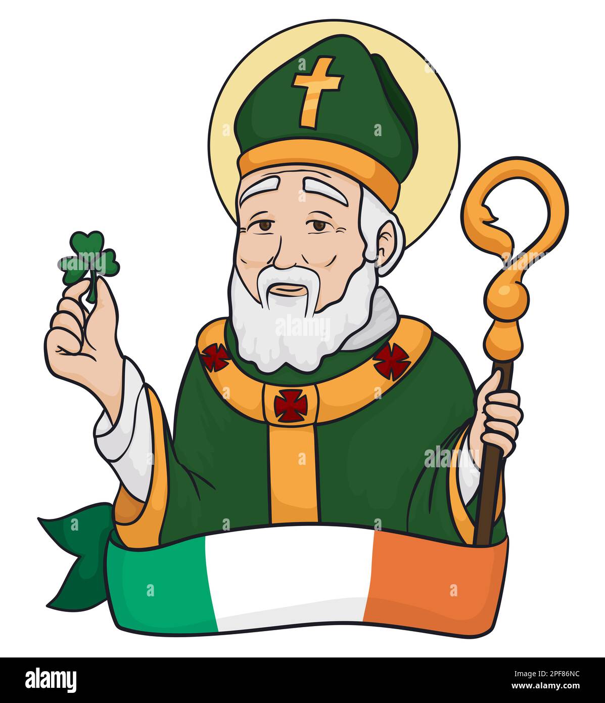 Cross of saint patrick Banque d'images vectorielles - Alamy