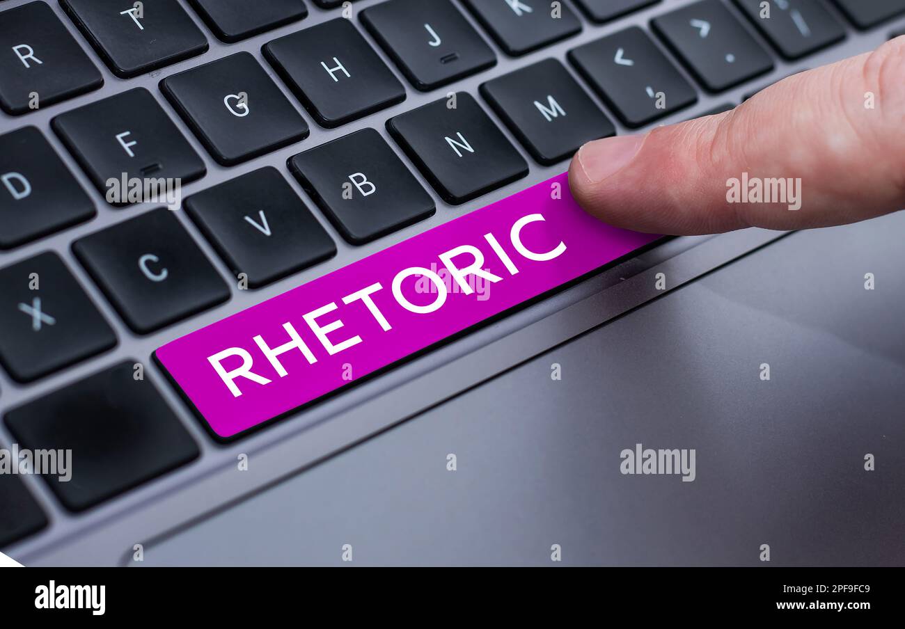 La main écrivant la rhétorique du signe. Internet concept étude de l ...