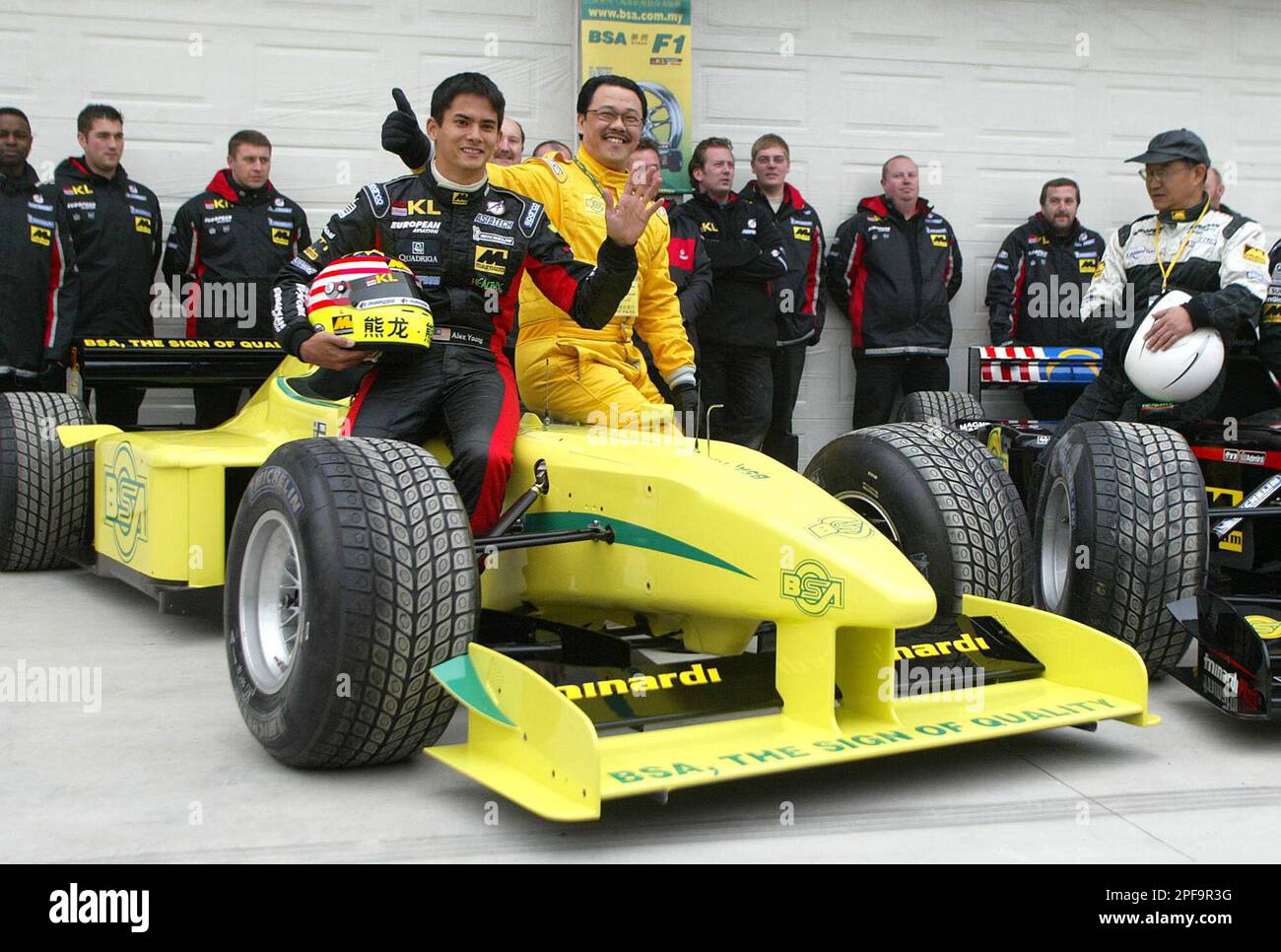 Malaysian Formula One driver Alex Yoong, left, and Dr. Cam Soh, the ...