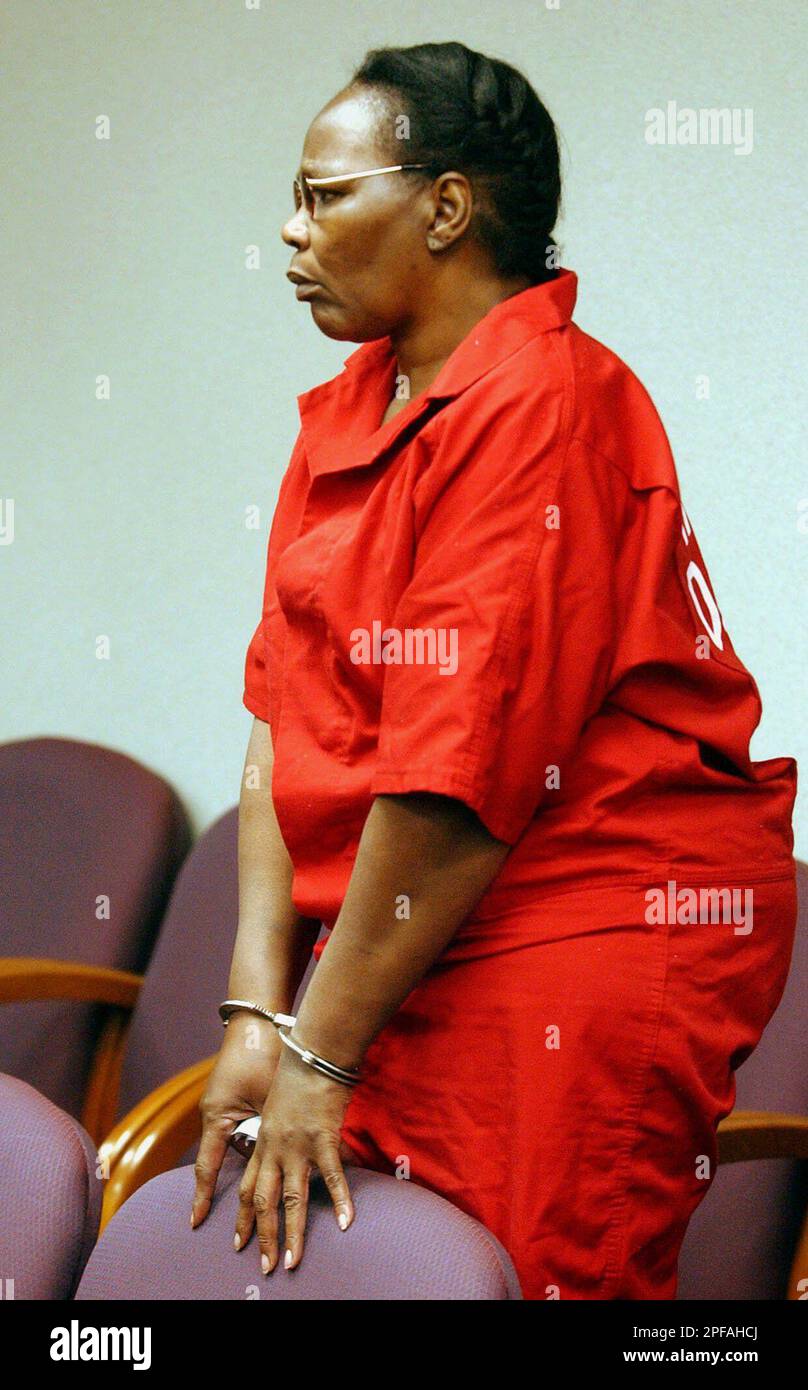 Geralyn Graham, who claims she is Rilya Wilson's grandmother, waits in Miami-Dade Court during a ...
