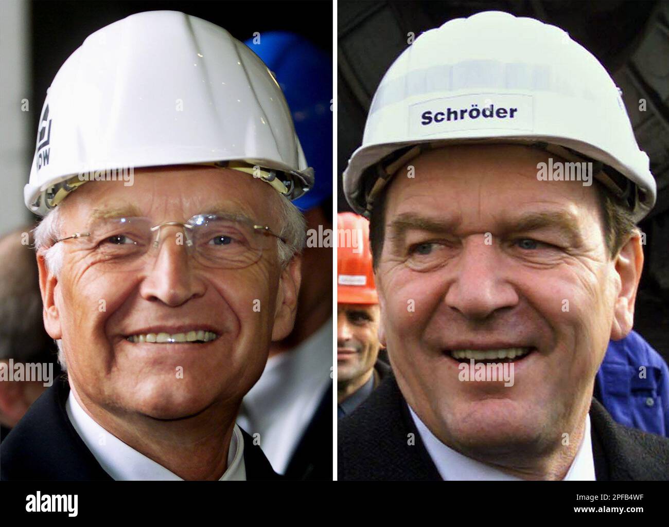 ** ARCHIV ** Eine Kombo zeigt den Kanzlerkandiaten der Union Edmund ...