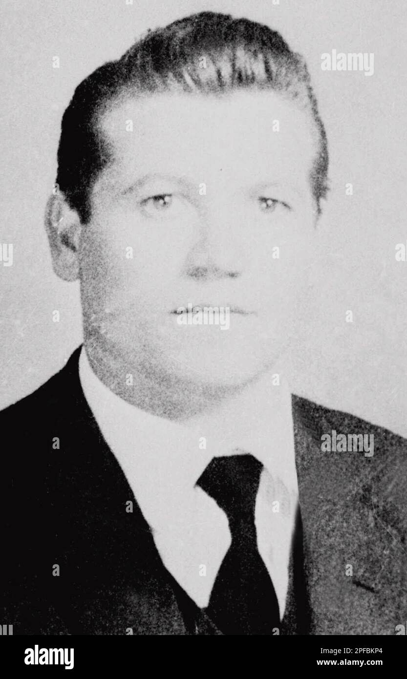 Alleged Mafia boss Bernardo Provenzano is shown in this 1963 photo. On ...