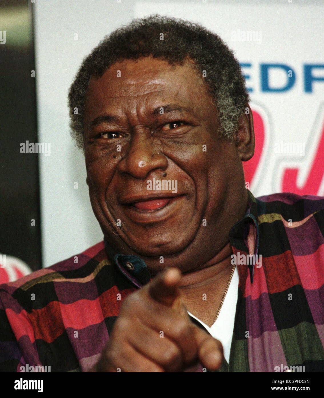 Freddie Pitts, smiles at a press conference where he and Wilbert Lee ...