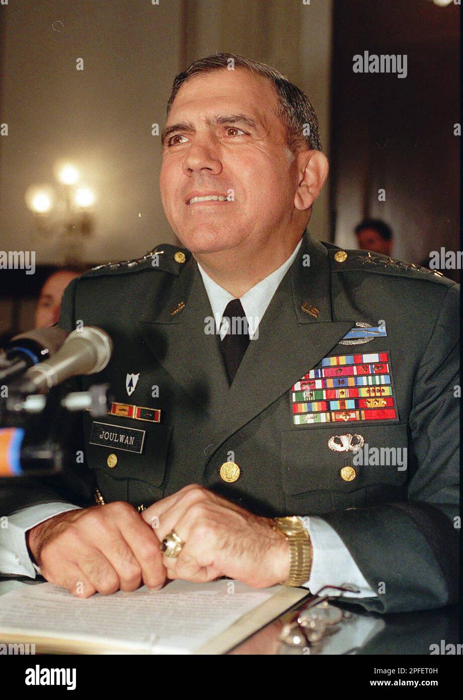 NATO Commander Gen. George Joulwan testifies on Capitol Hill Oct. 7 ...