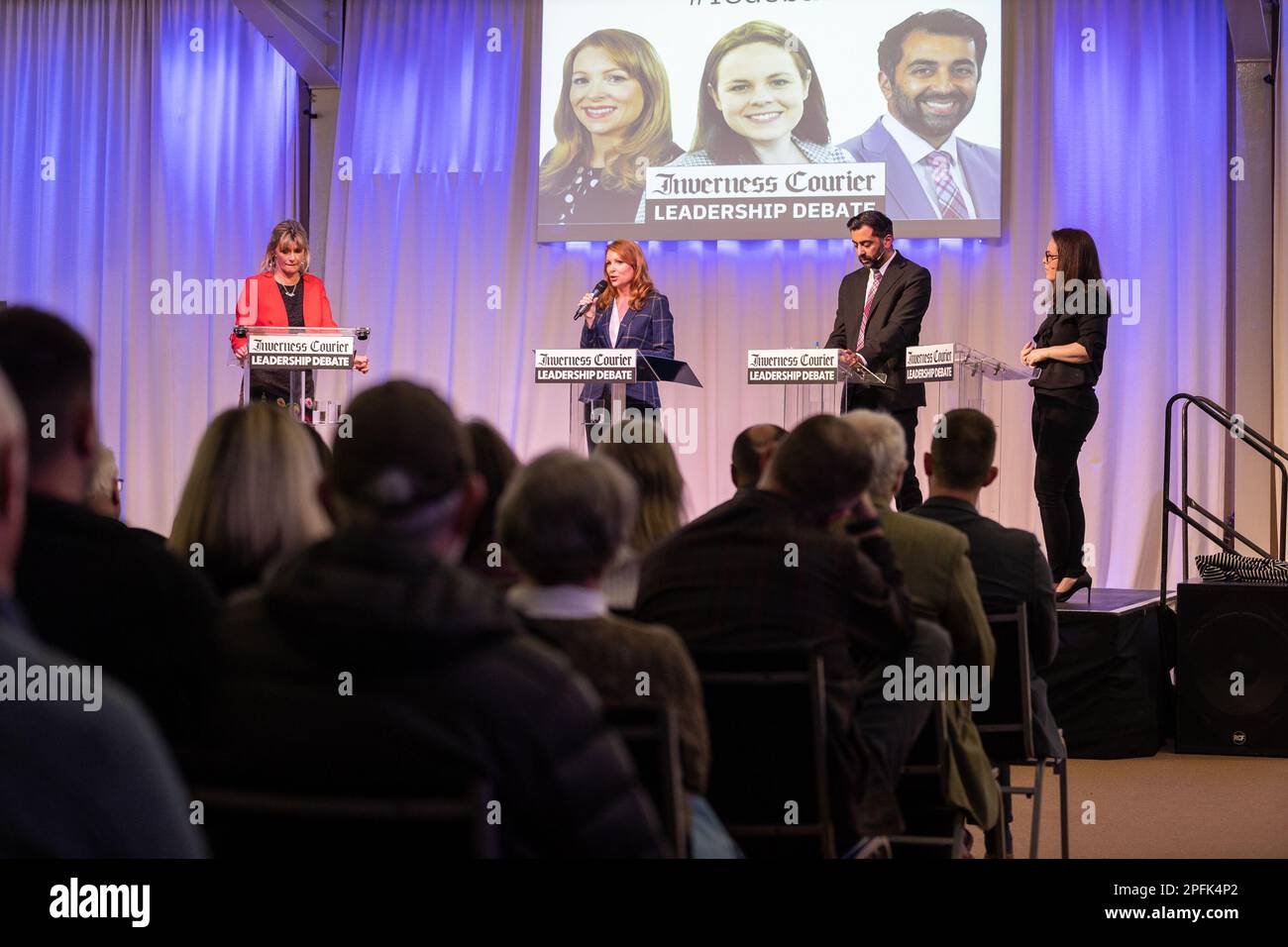 (De gauche à droite) Nicky Marr, les candidats à la direction du SNP ...