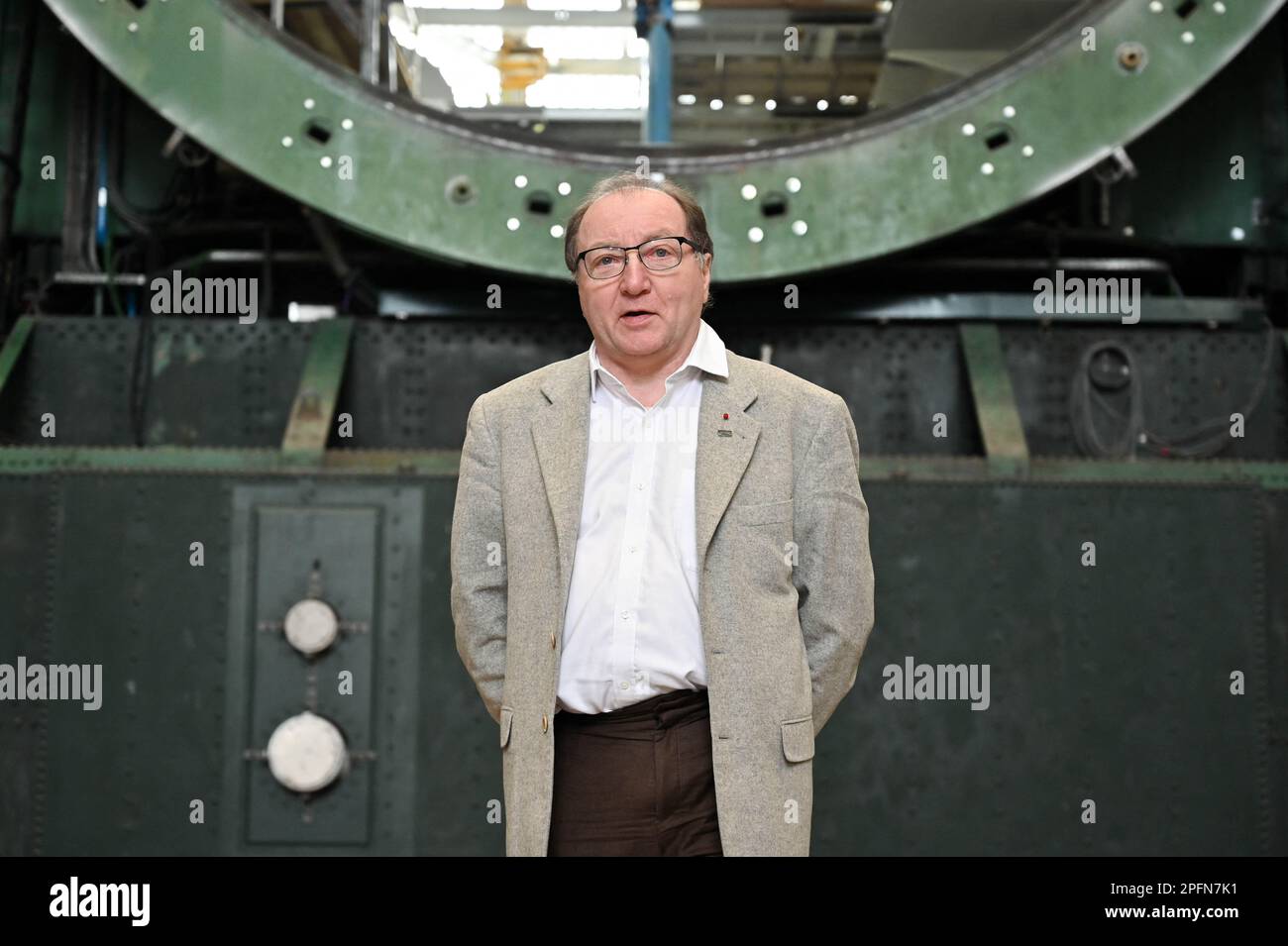 Modane Avrieux, France. 17th mars 2023. Portrait de Bruno Sainjon ...
