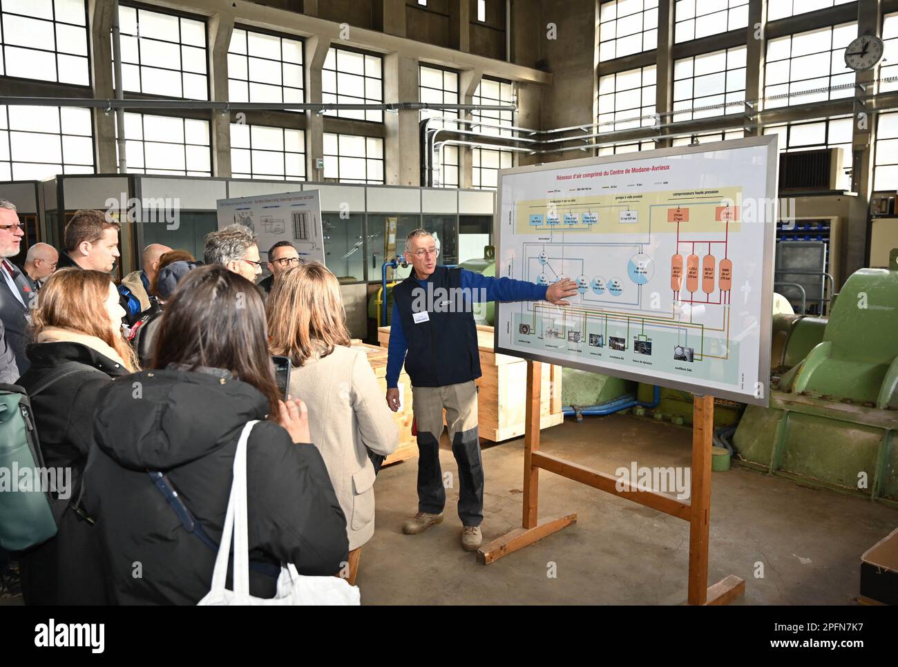 Modane Avrieux, France. 17th mars 2023. Illustration et vue sur le ...