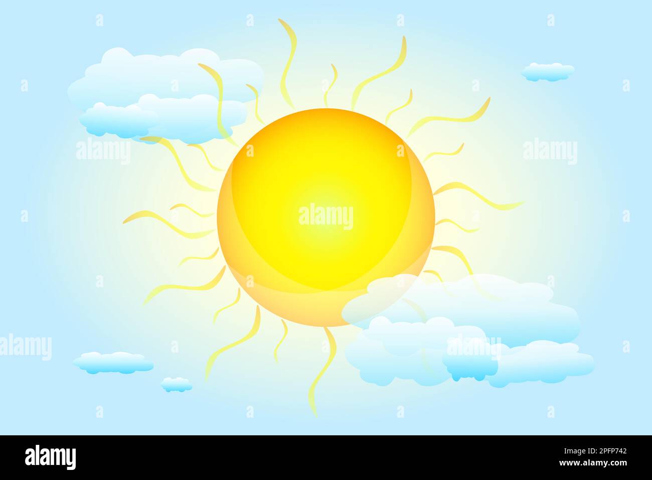 Midi solaire Banque d'images vectorielles - Alamy