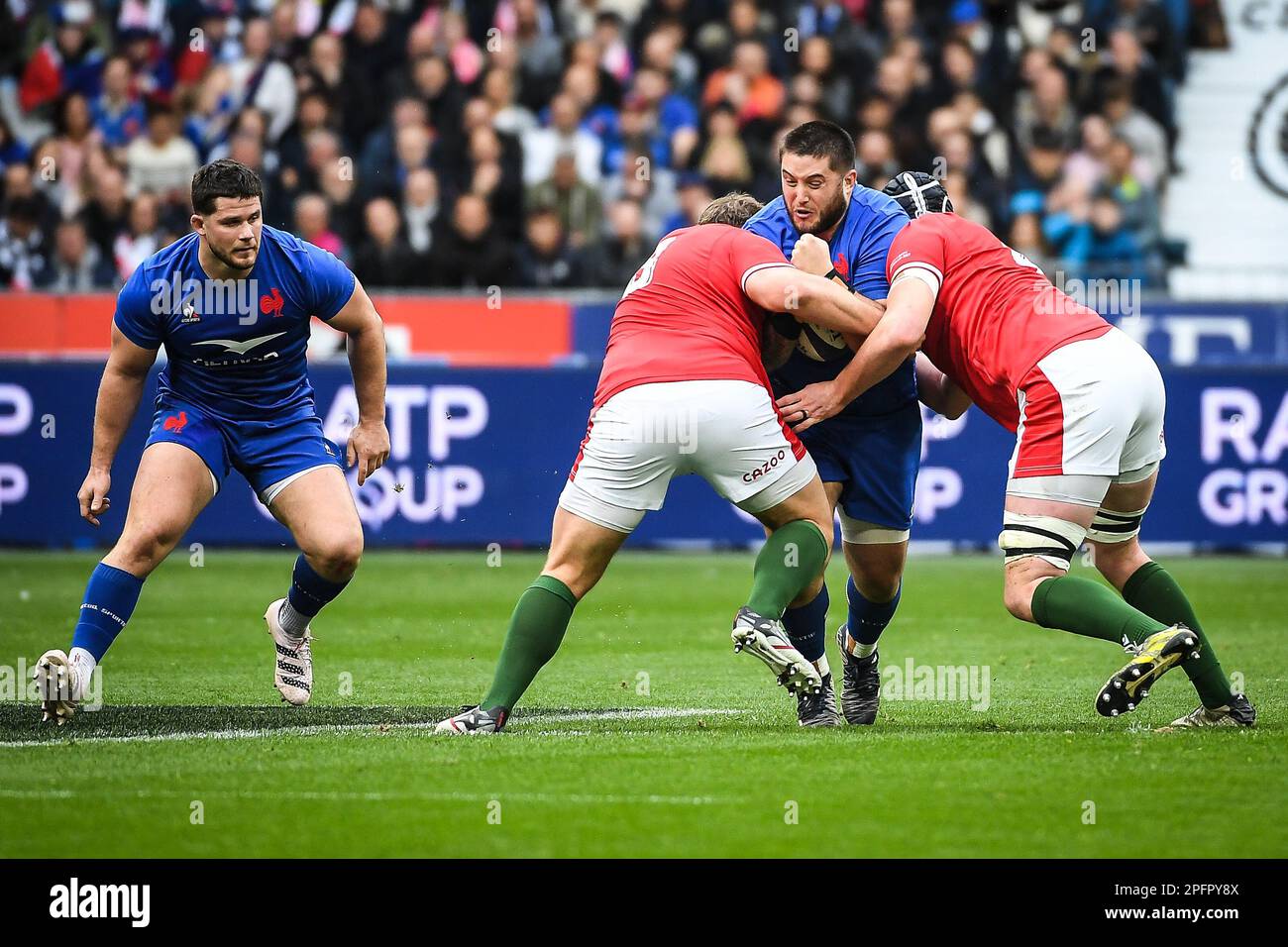 Saint Denis, France. 18th mars 2023. Julien MARCHAND de France et Cyril ...