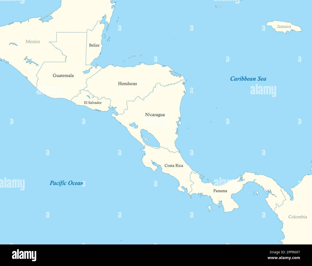 Panama political map capital national Banque de photographies et d ...