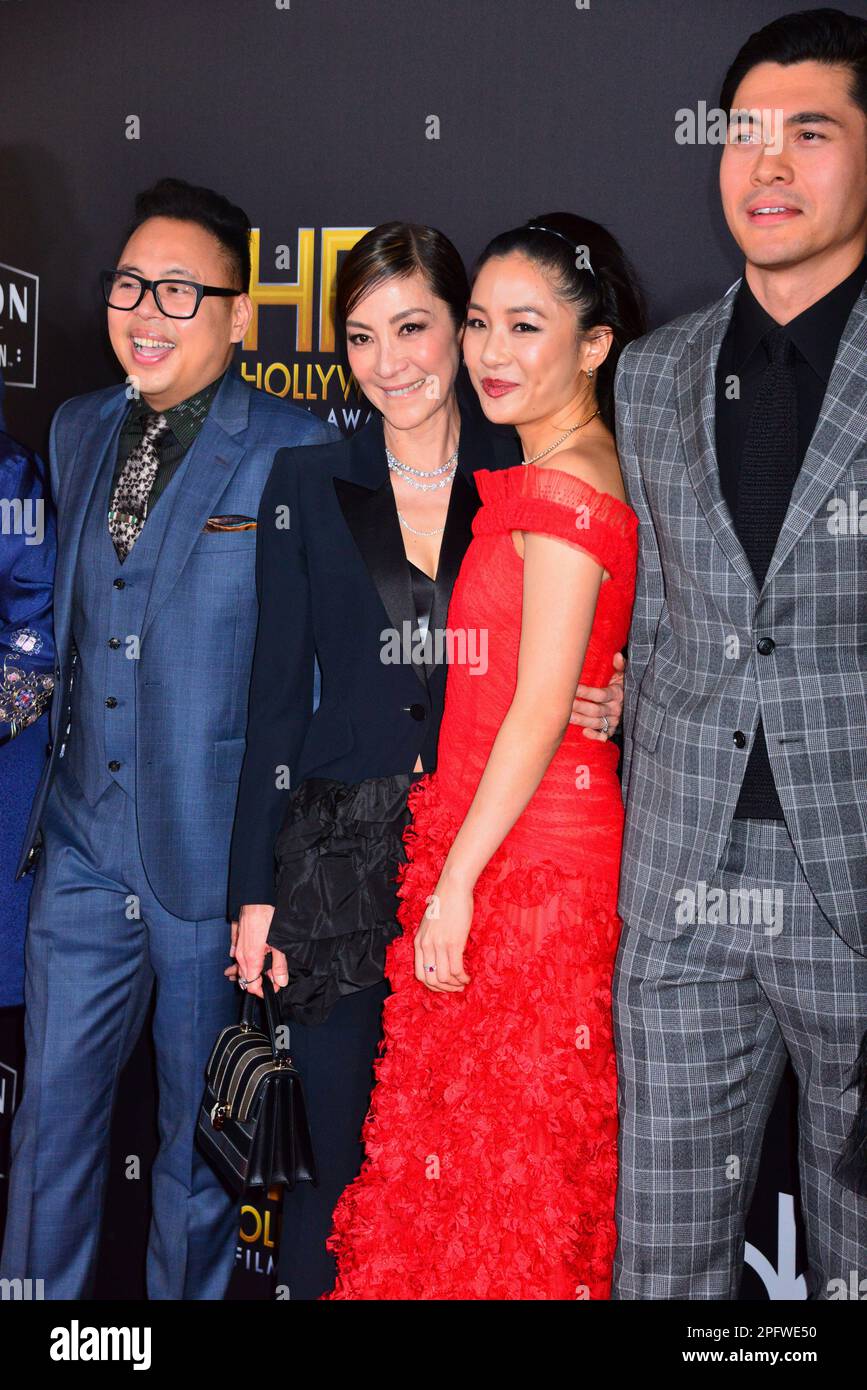 Nico Santos, Michelle Yeoh, Constance Wu, Henry Golding 057 assiste aux Oscars du film ...